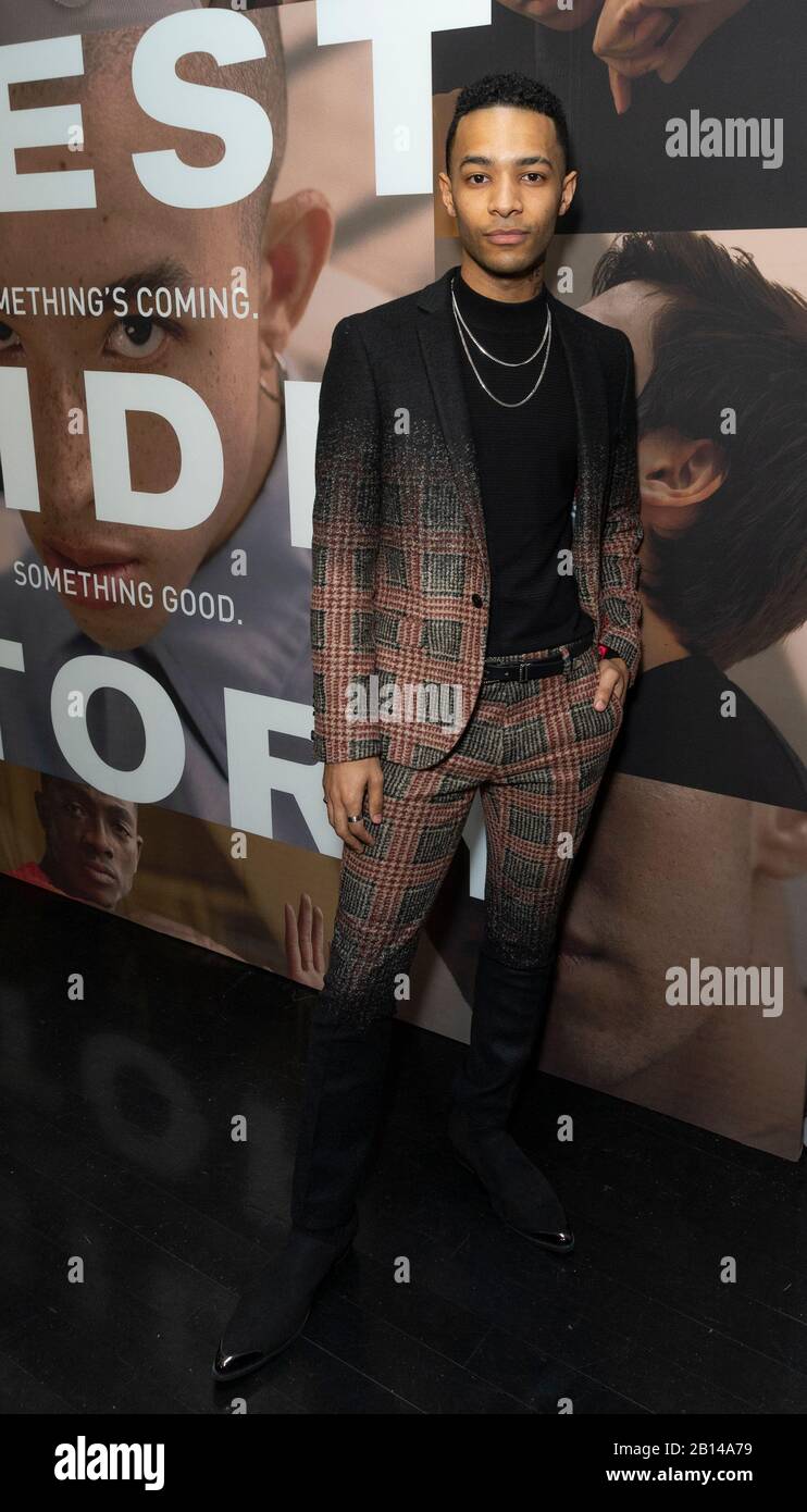 New York, NY - February 20, 2020: Jordan Dobson attends the "West Side ...