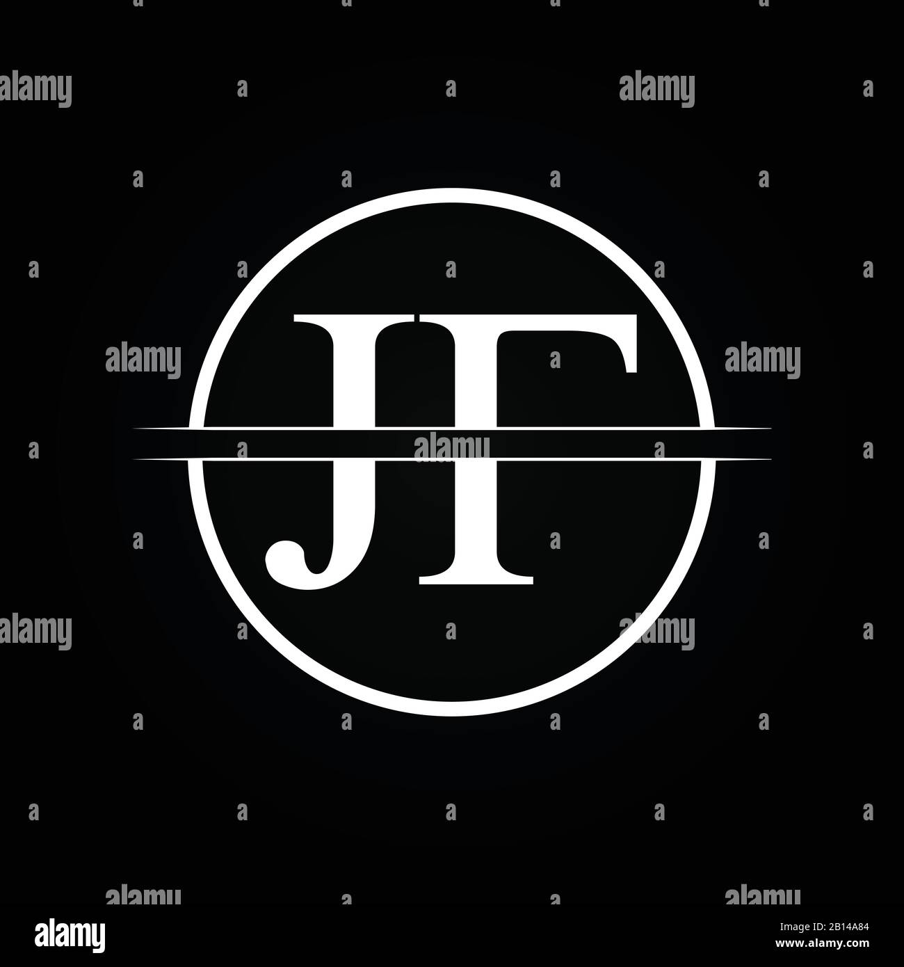 JF letter Type Logo Design vector Template. Abstract Letter JF logo Design Stock Vector Image ...