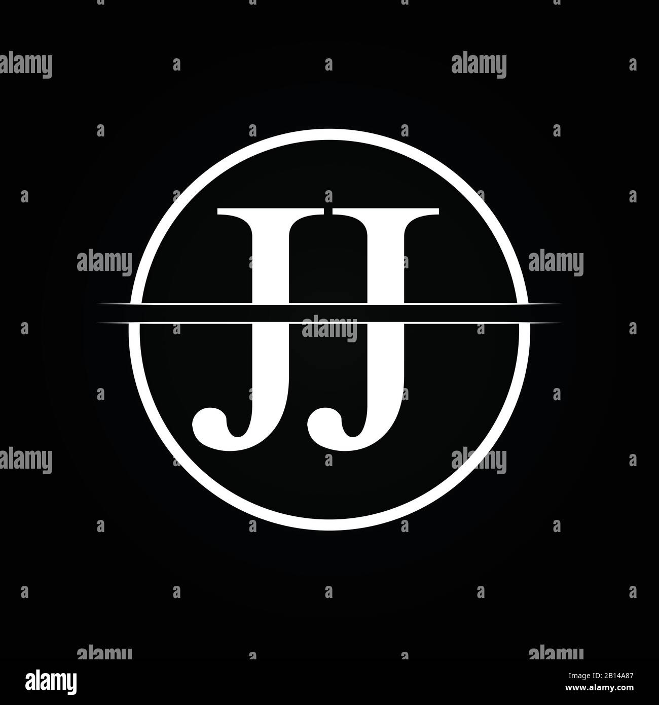 JJ letter Type Logo Design vector Template. Abstract Letter JJ logo ...