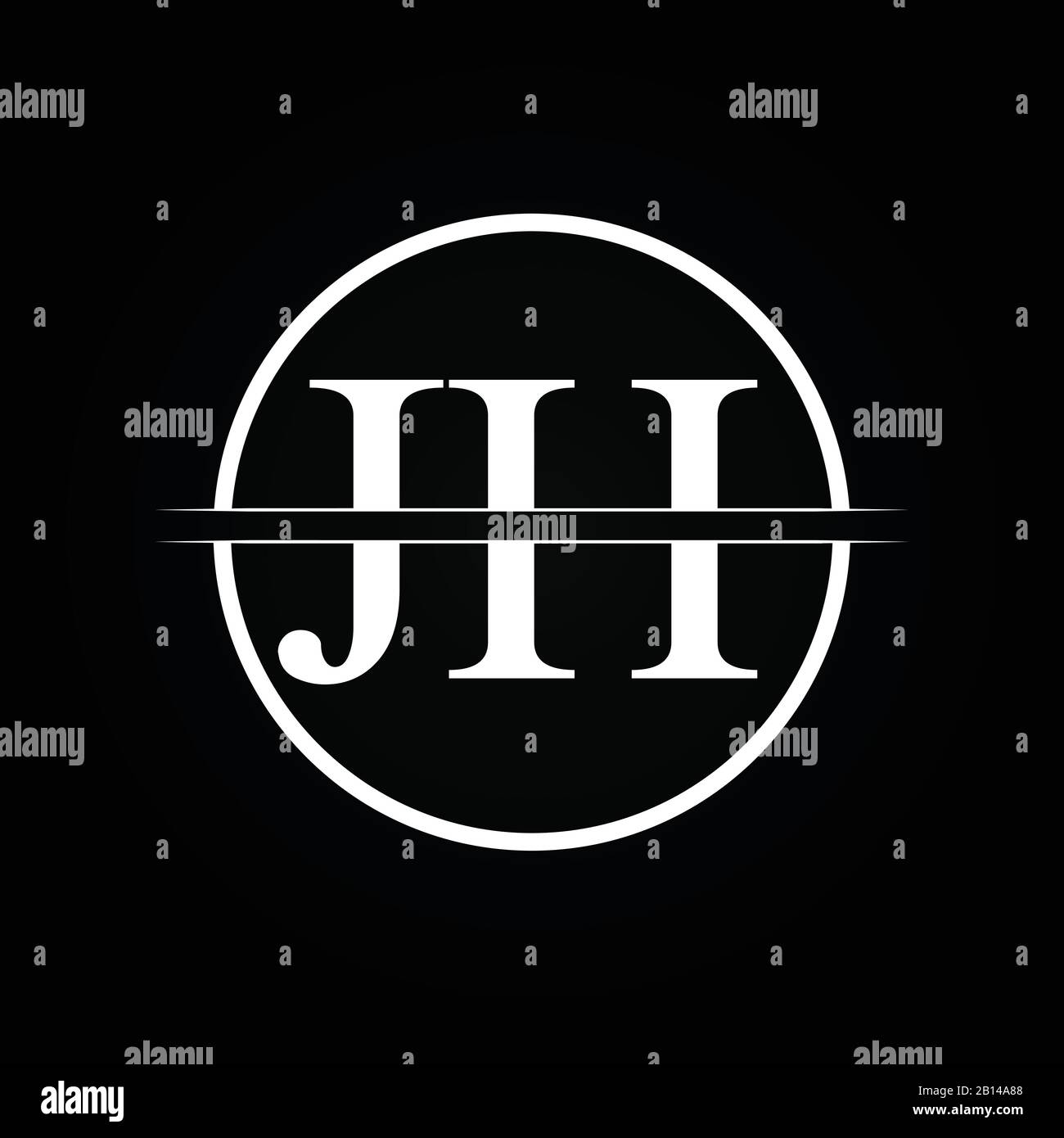 JH letter Type Logo Design vector Template. Abstract Letter JH logo ...