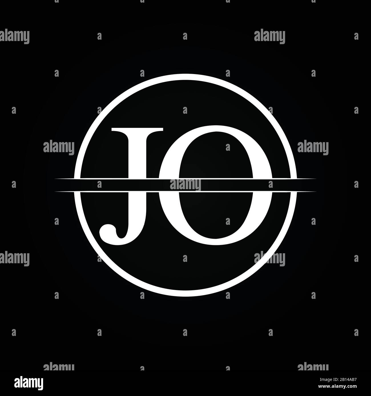 JO letter Type Logo Design vector Template. Abstract Letter JO logo ...