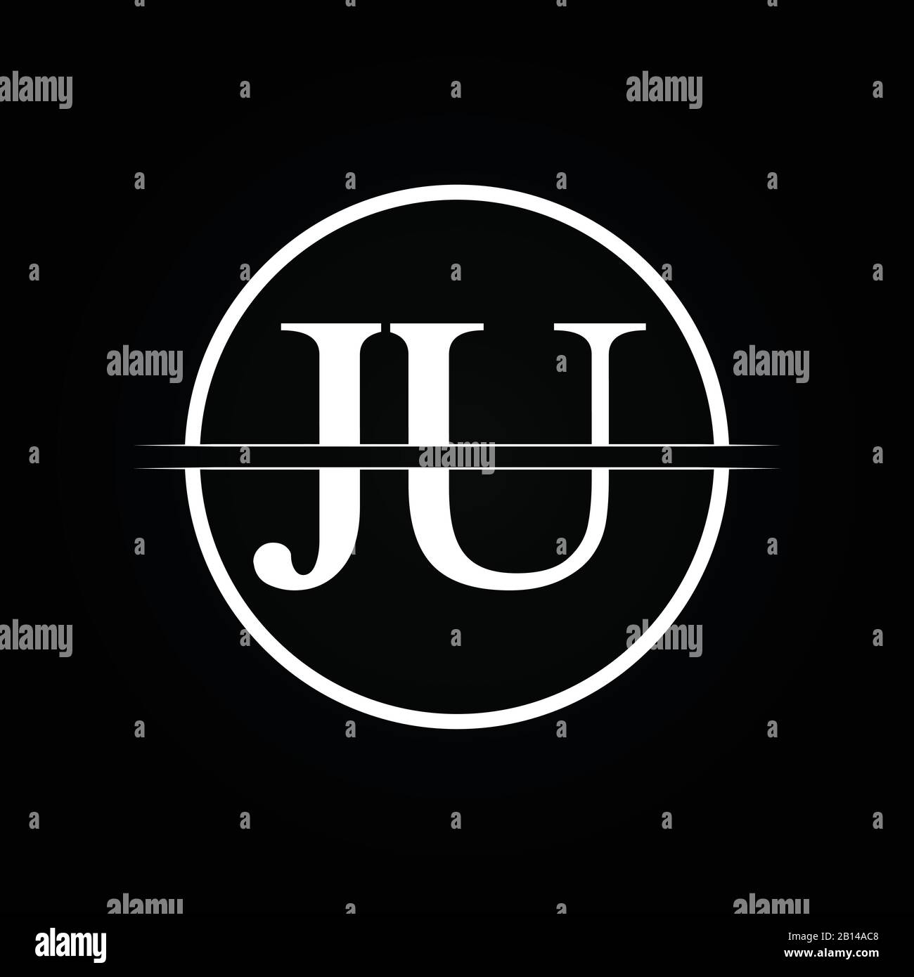 JU letter Type Logo Design vector Template. Abstract Letter JU logo ...