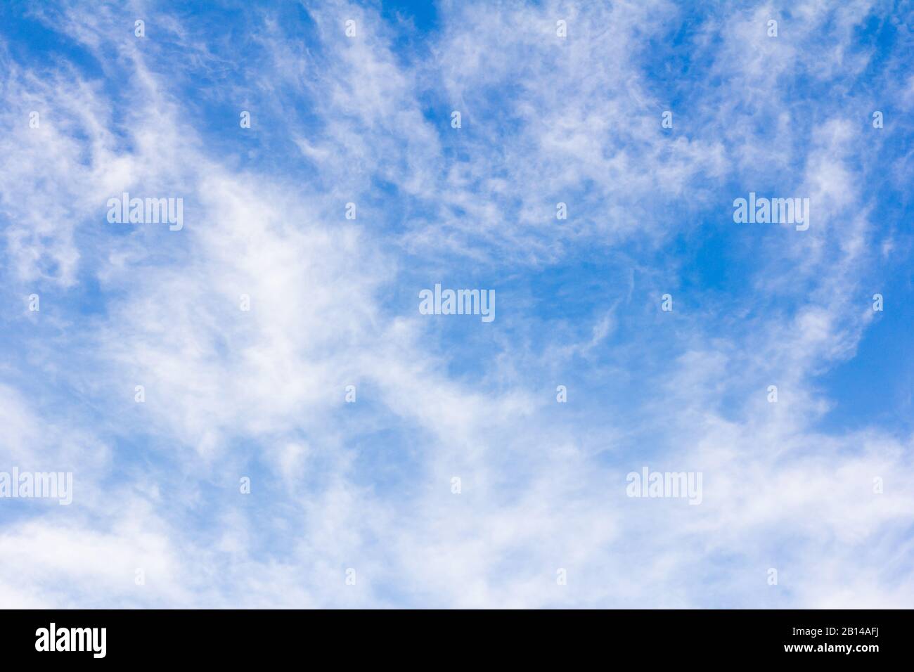 Clear blue color sky with white cloud background Stock Photo - Alamy