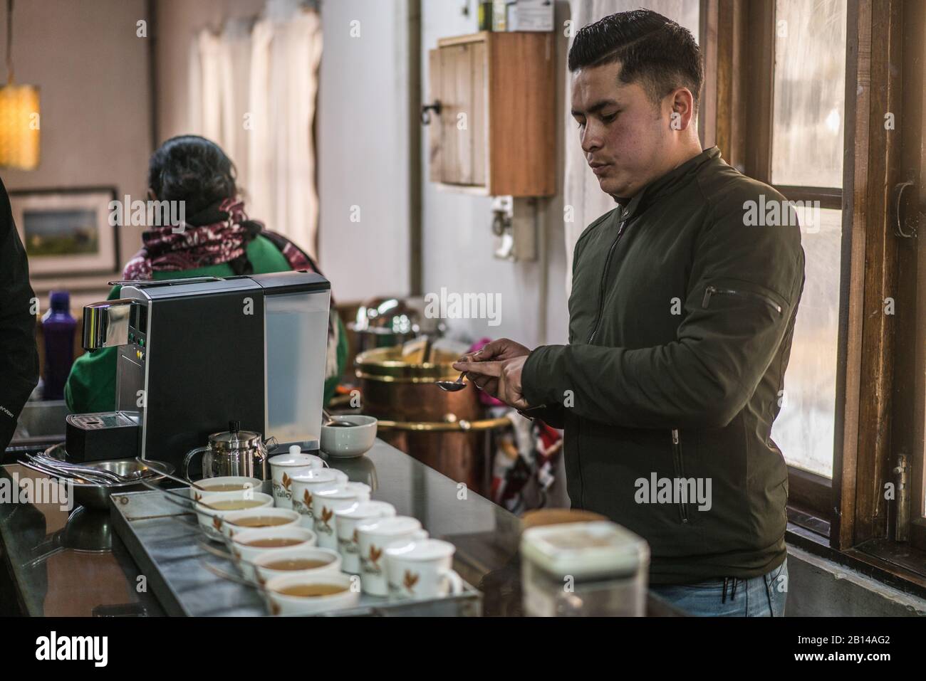 Tea factory, darjeeling, India Stock Photo - Alamy