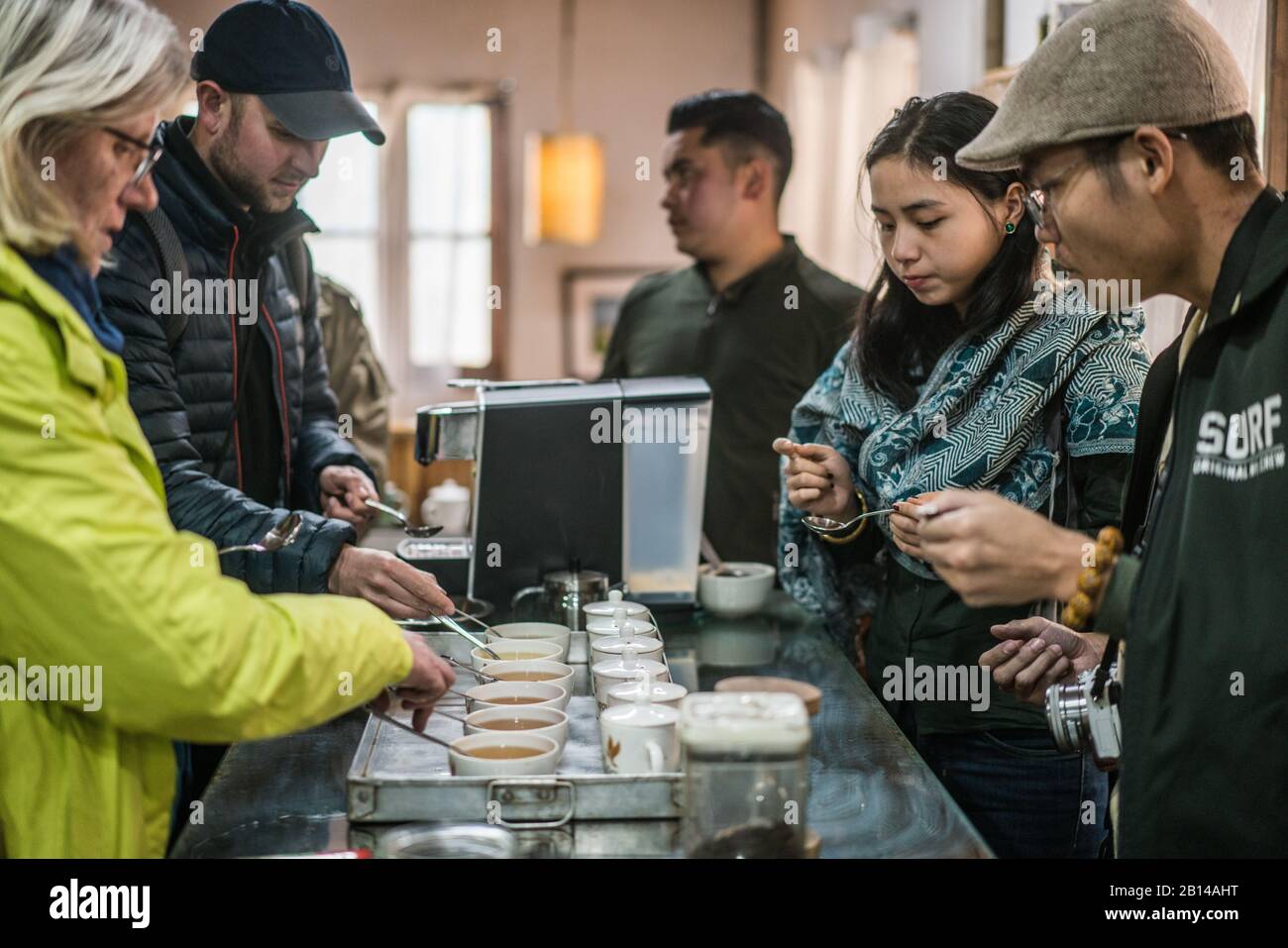 Tea factory, darjeeling, India Stock Photo - Alamy