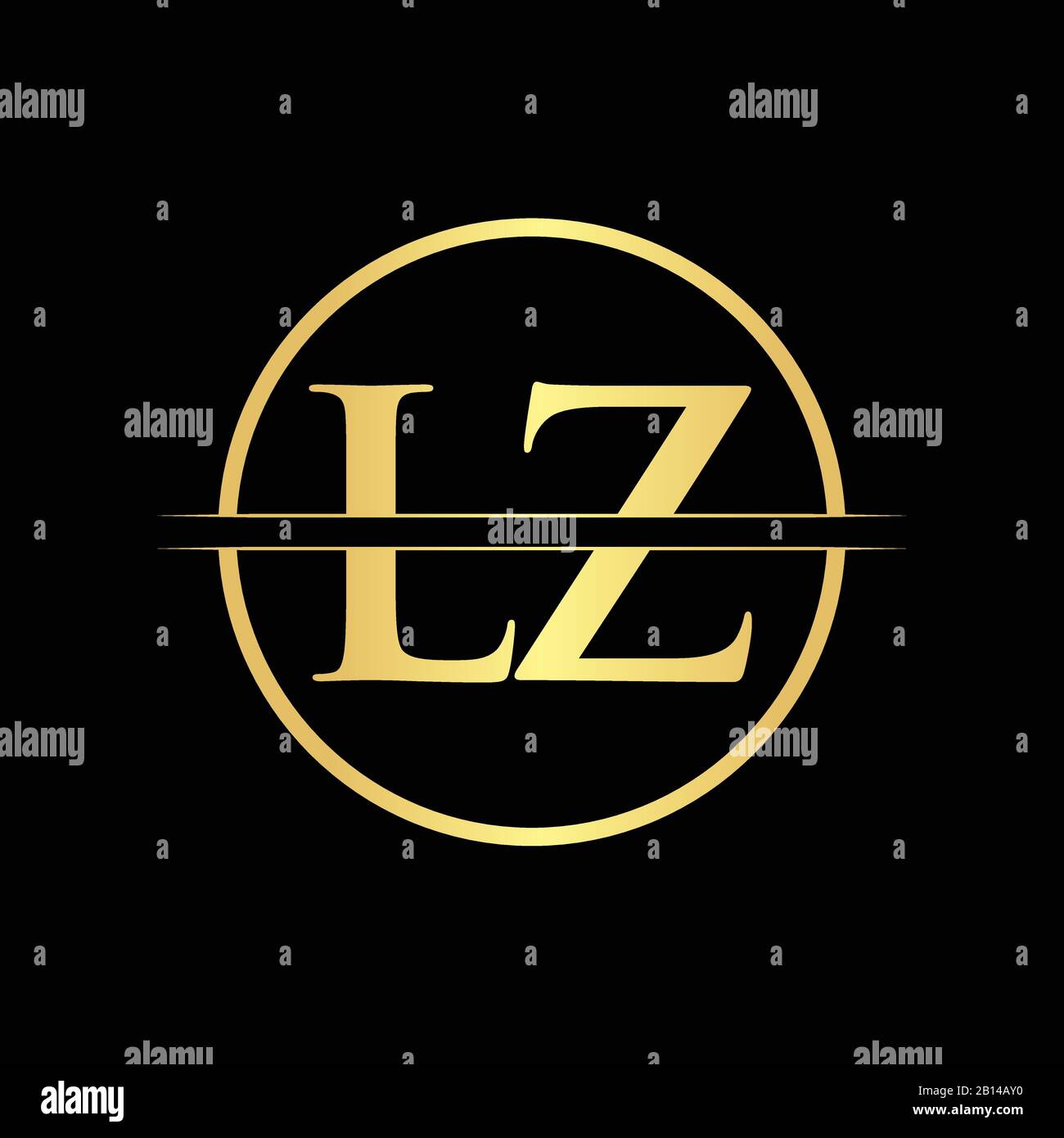 Initial LZ letter Logo Design vector Template. Abstract Letter LZ logo ... Initial LZ letter Logo Design vector Template. Abstract Letter LZ logo ...