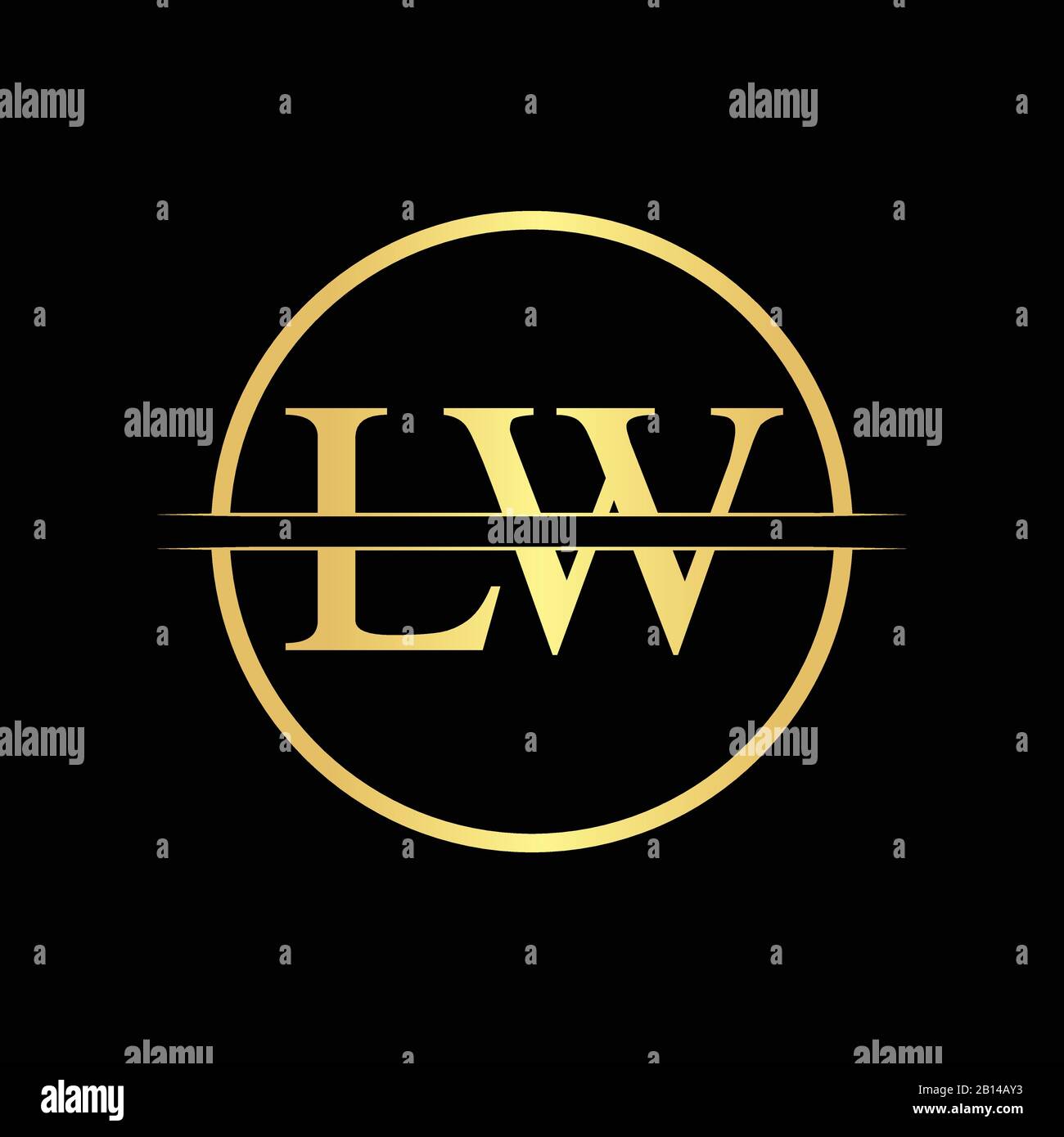 Initial LW letter Logo Design vector Template. Abstract Letter LW logo ... Initial LW letter Logo Design vector Template. Abstract Letter LW logo ...