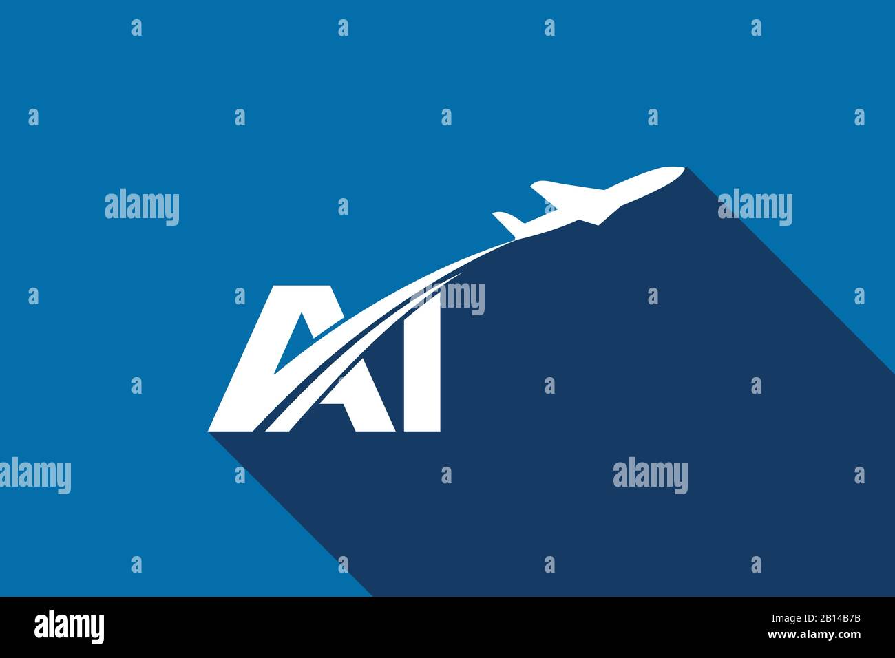 Initial Letter A and I with Aviation Logo Design, Air, Airline ...