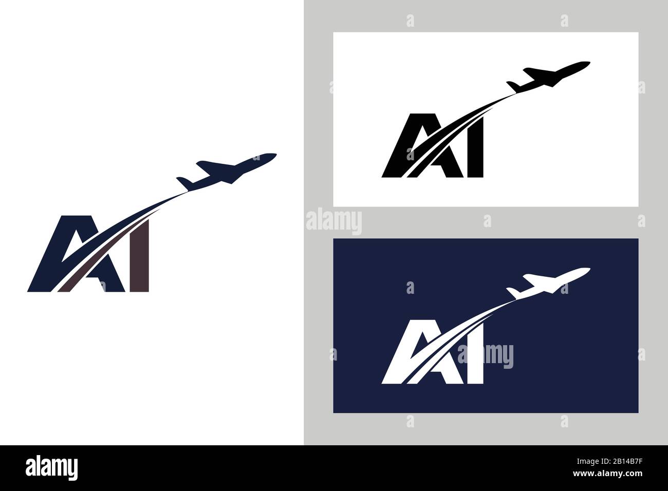 Initial Letter A and I with Aviation Logo Design, Air, Airline ...
