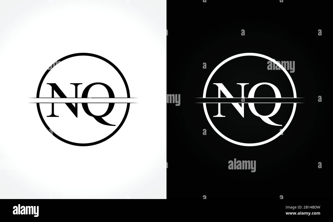 Initial Monogram Letter NQ Logo Design Vector Template. NQ Letter Logo ...