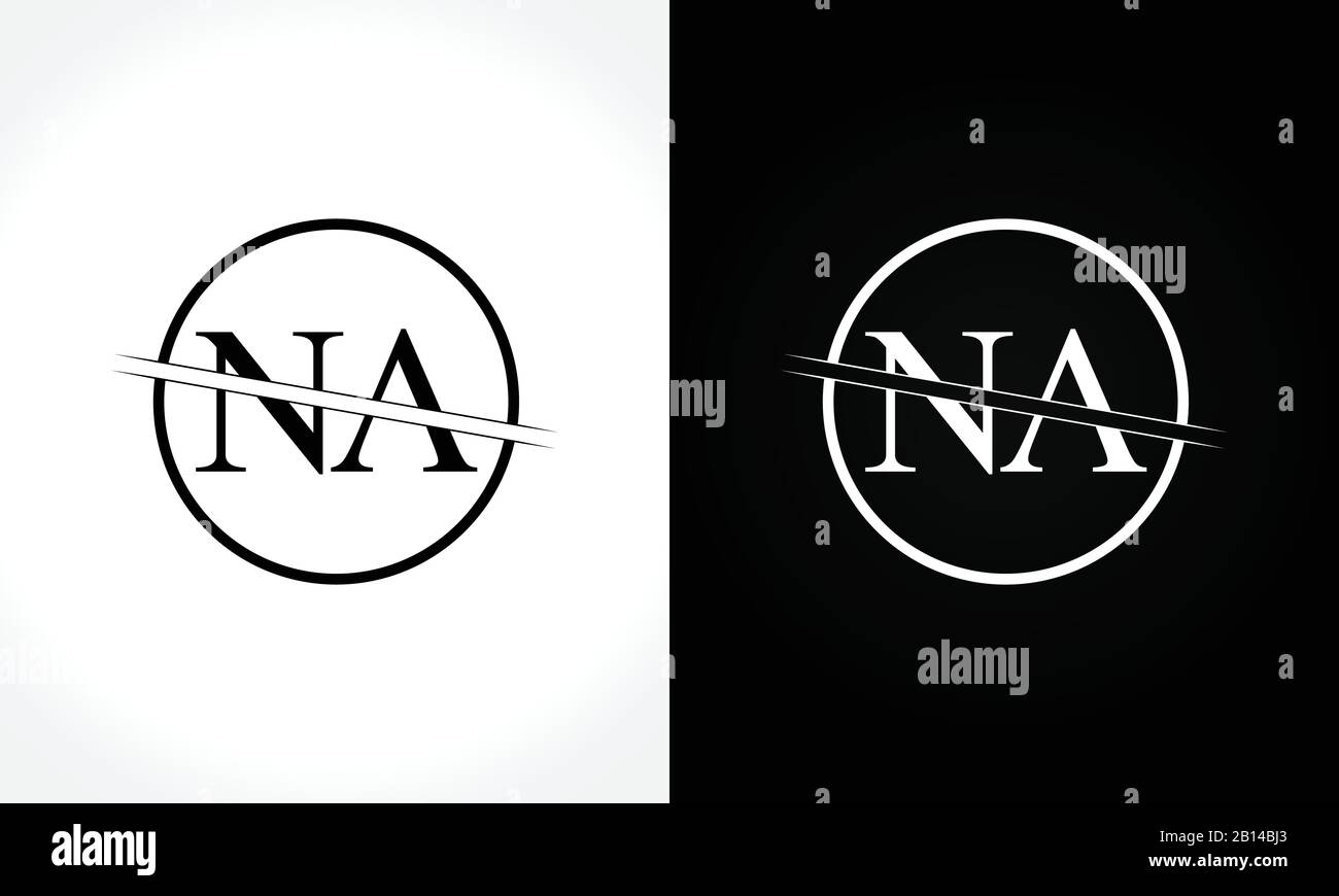 Initial Monogram Letter NA Logo Design Vector Template. NA Letter Logo ...