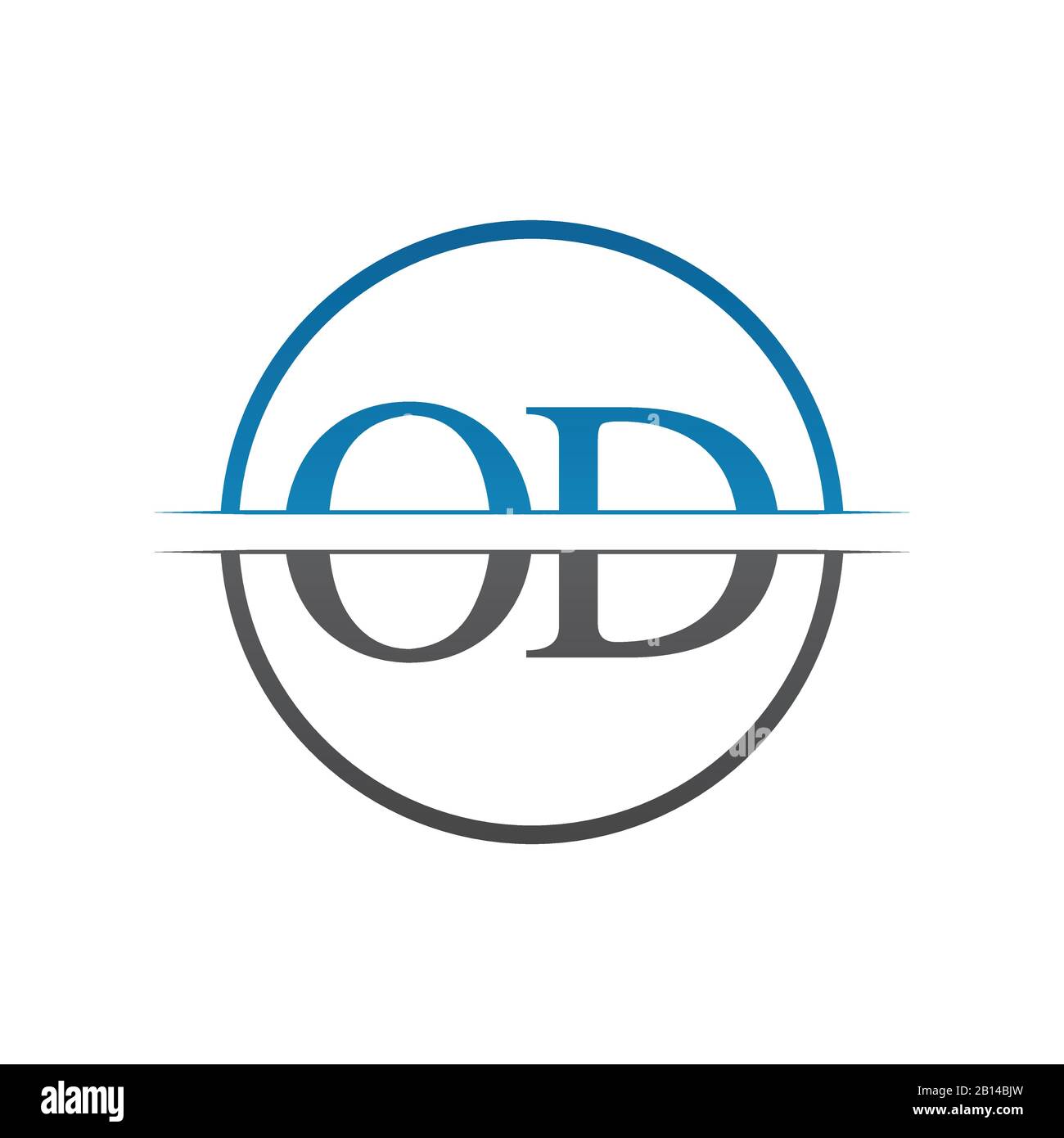 Initial Monogram Letter OD Logo Design Vector Template. OD Letter Logo ...