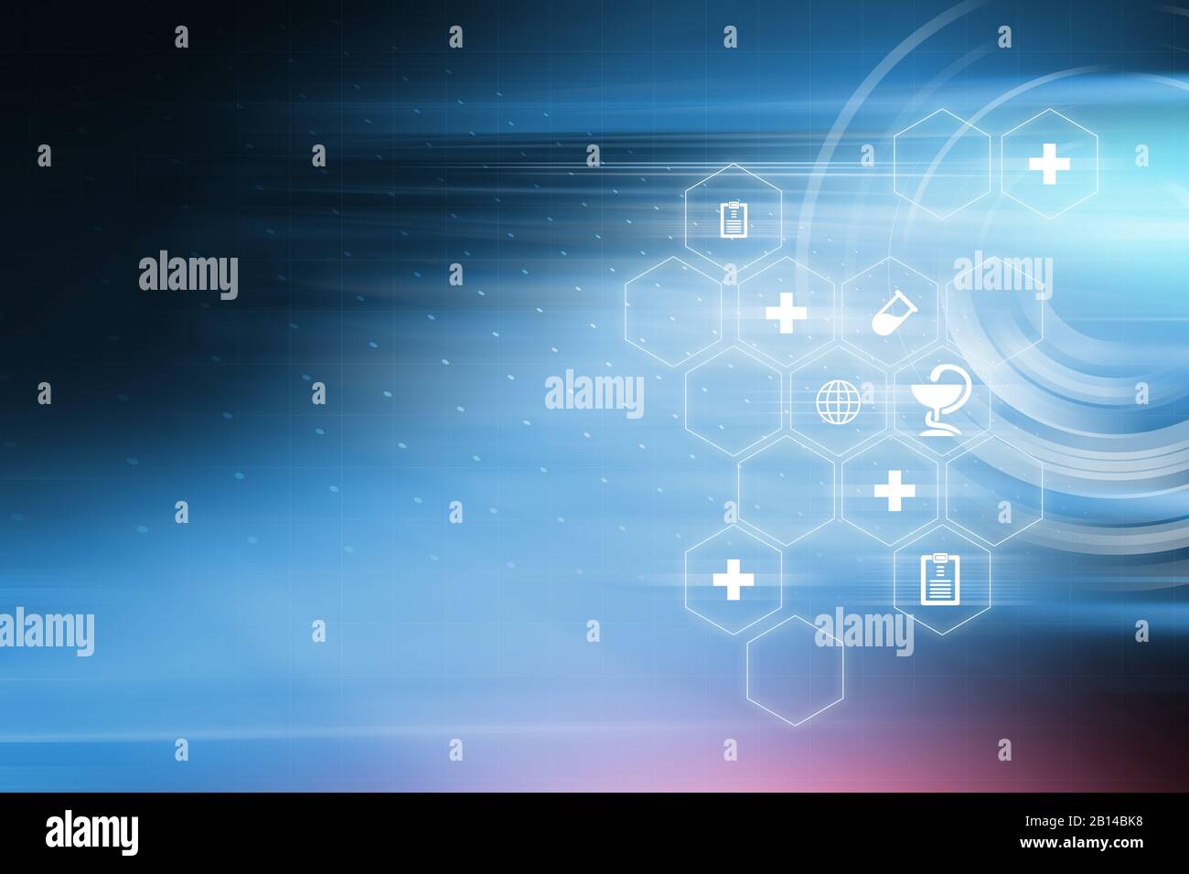 Abstract medical background with health icons, suitable for healthcare ...