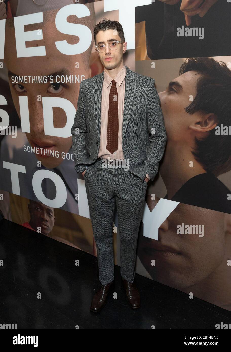 New York, NY - February 20, 2020: Gus Reed attends the "West Side Story ...