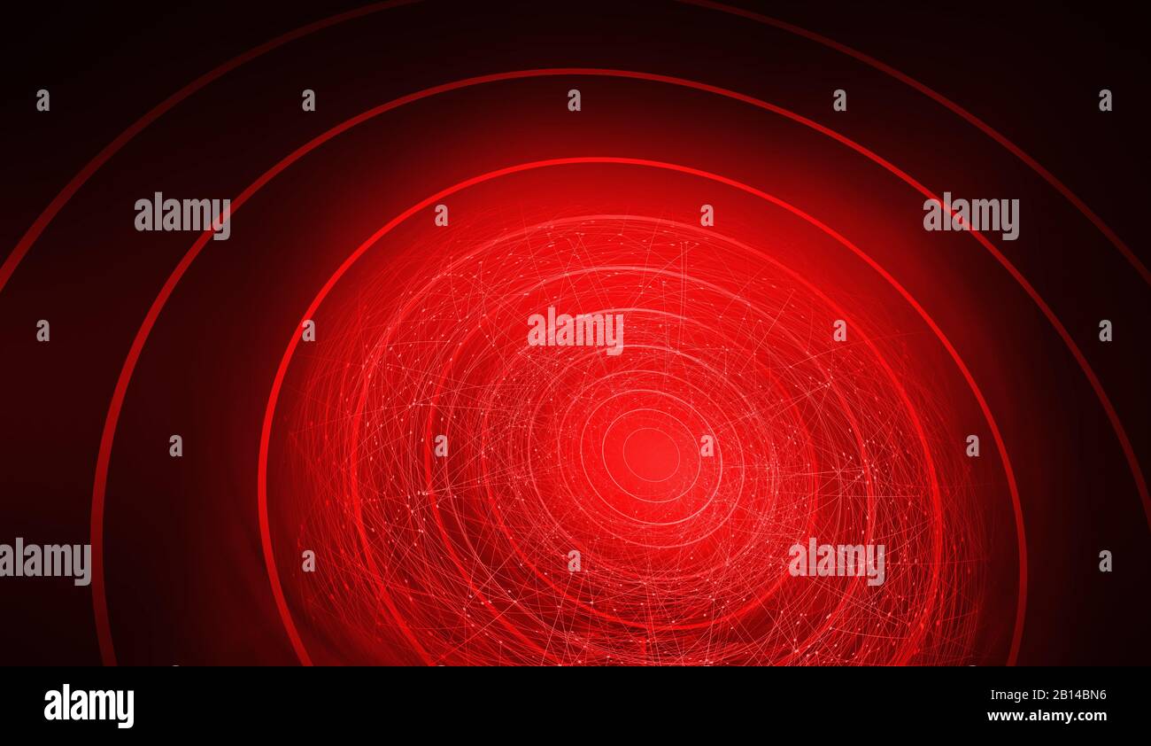 Global communication and networks red theme background, social network ...