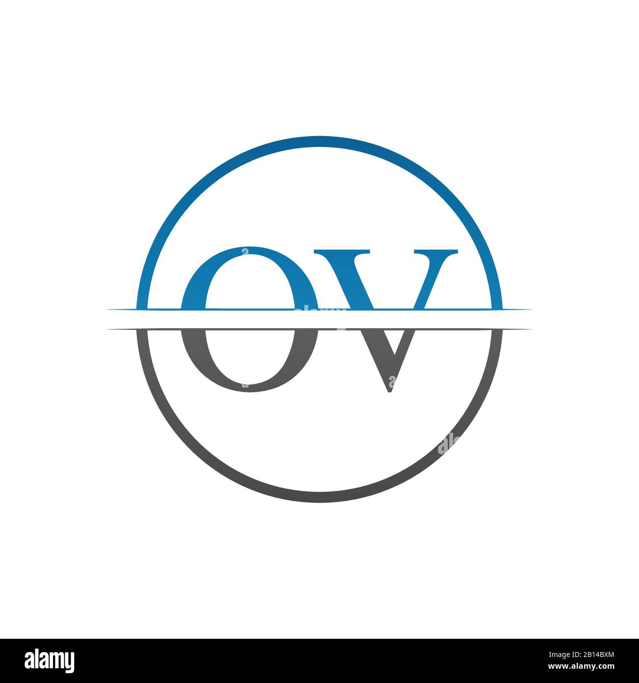 Ov letter logo hi-res stock photography and images - Alamy