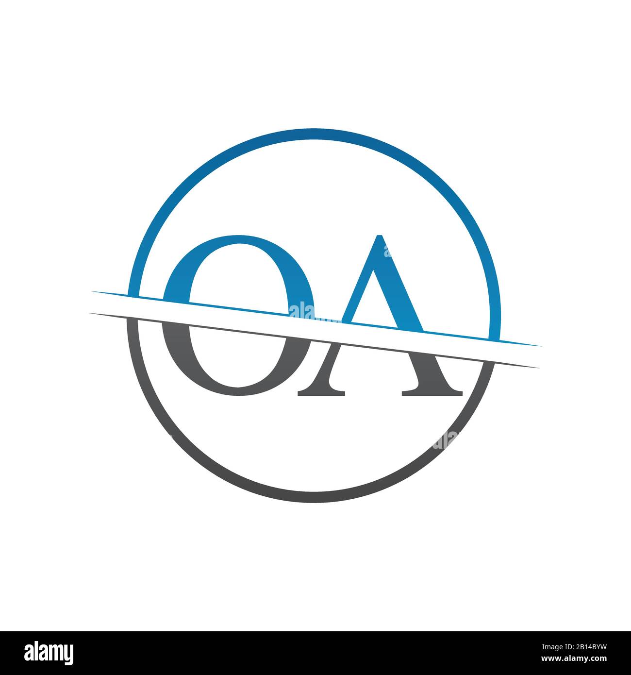 Initial Monogram Letter OA Logo Design Vector Template. OA Letter Logo ...