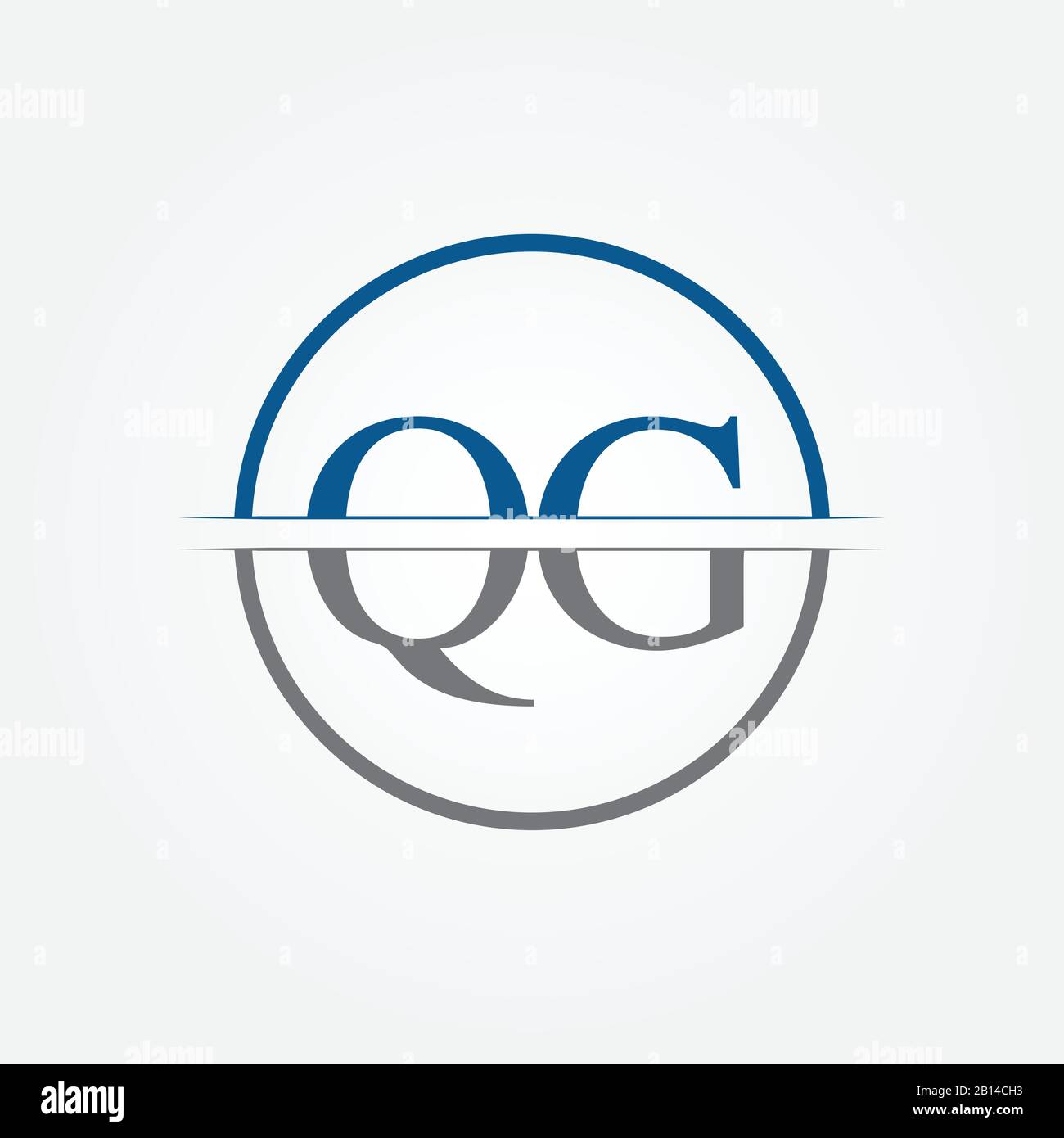 Initial Monogram Letter QG Logo Design Vector Template. QG Letter Logo ...