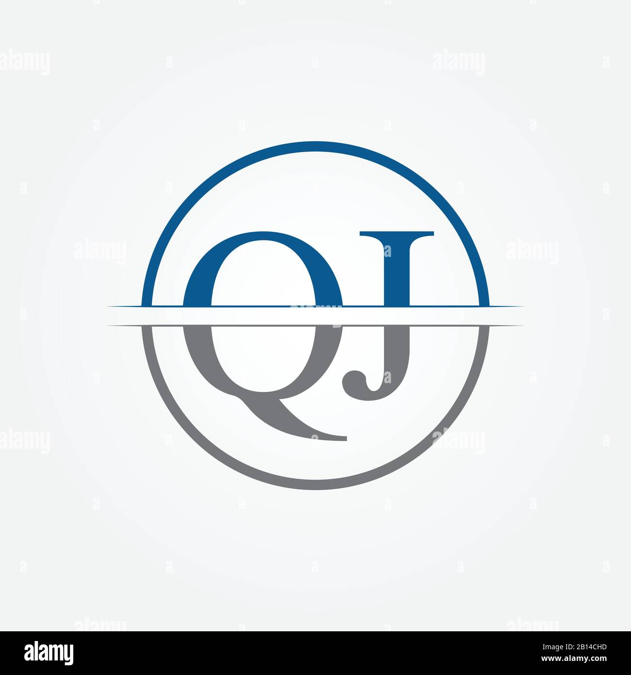 Initial Monogram Letter QJ Logo Design Vector Template. QJ Letter Logo ...