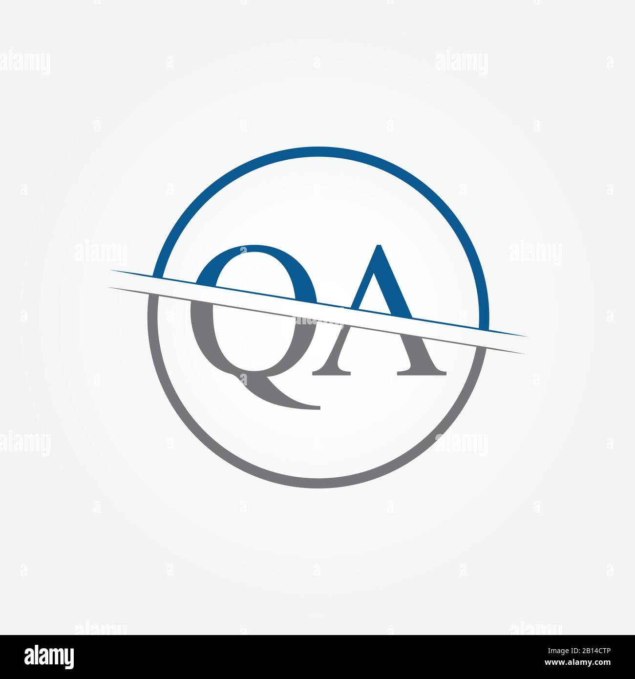 Initial Monogram Letter QA Logo Design Vector Template. QA Letter Logo Design Stock Vector Image ...