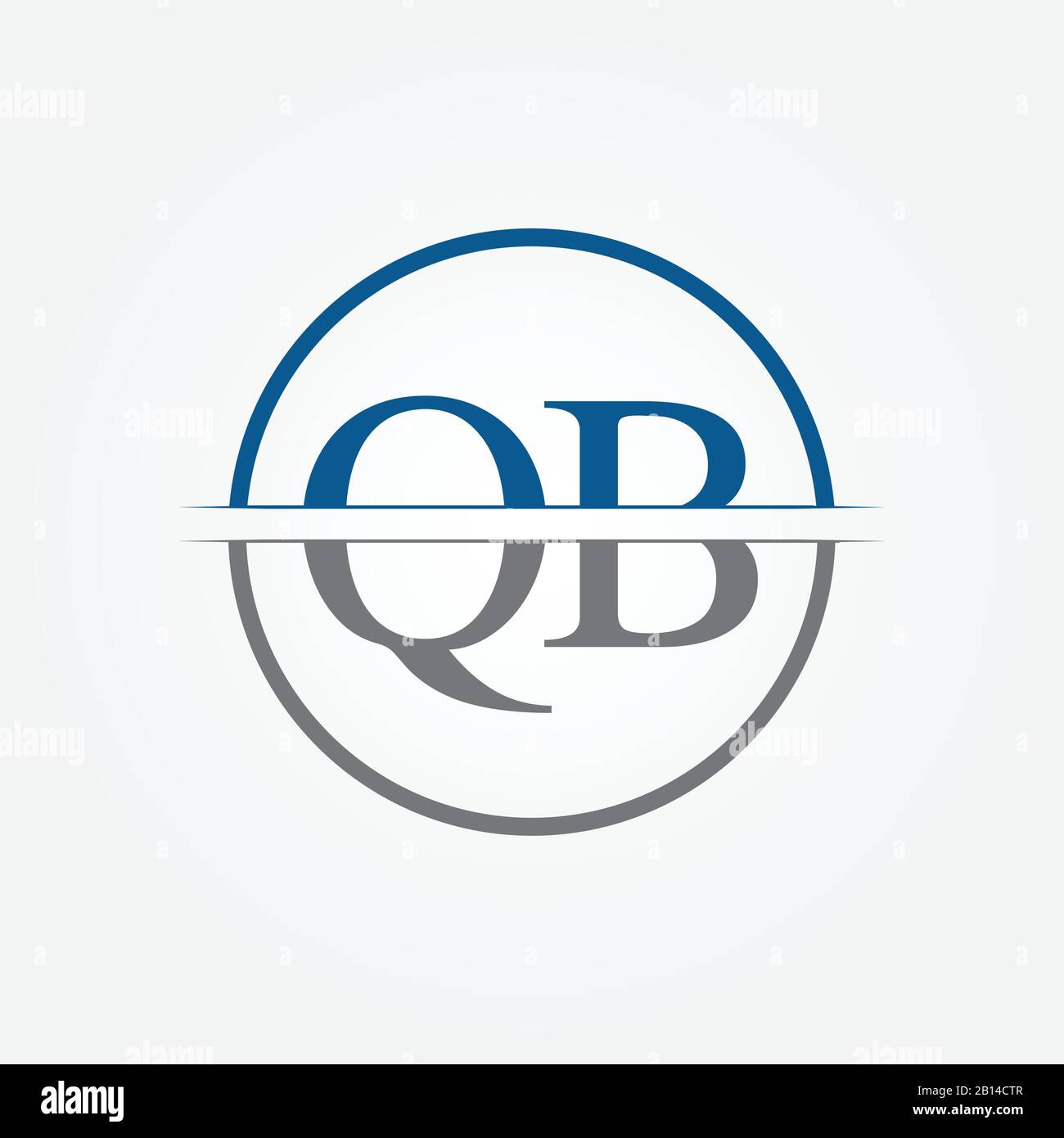 Initial Monogram Letter QB Logo Design Vector Template. QB Letter Logo ...