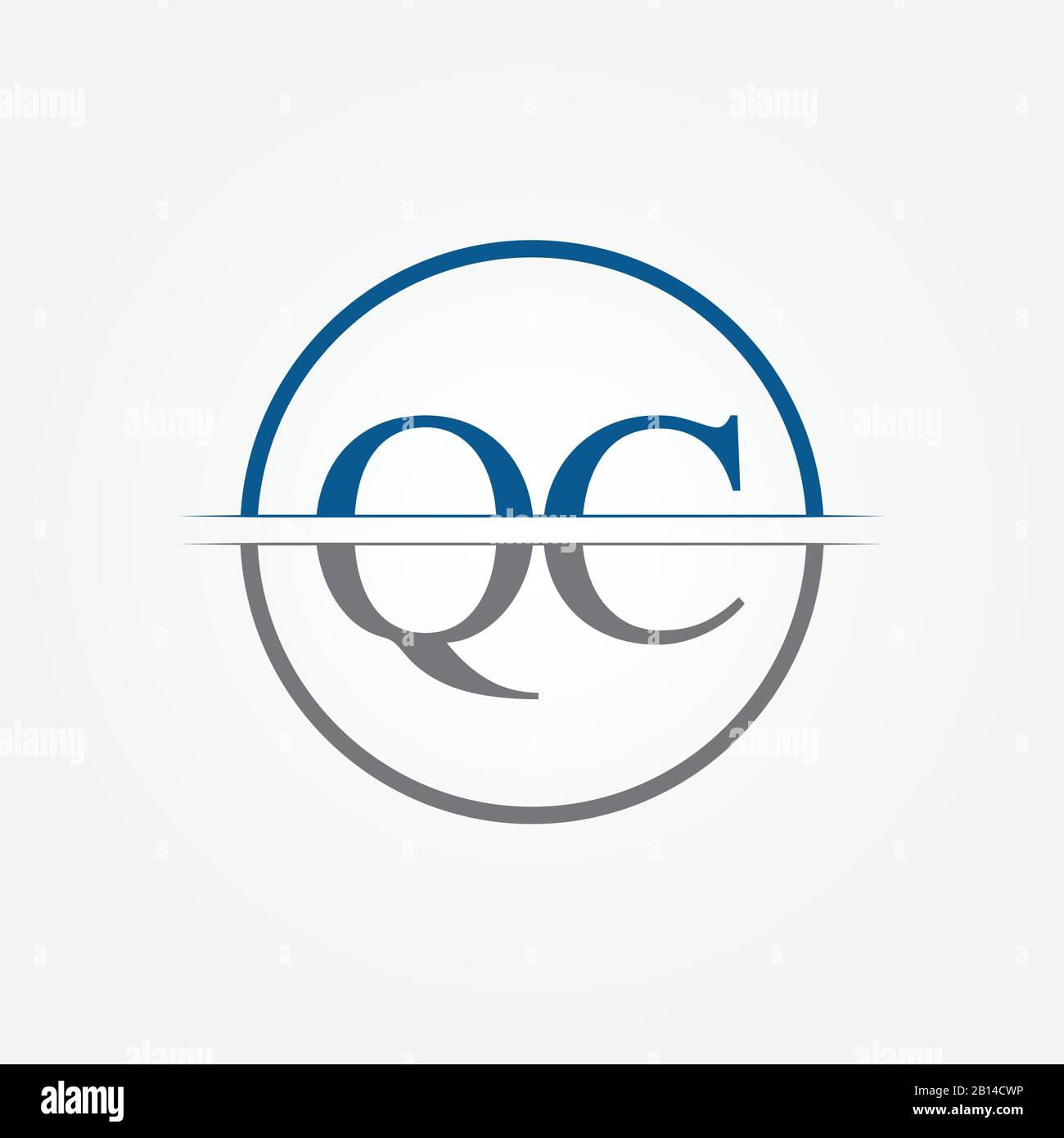 Initial Monogram Letter QC Logo Design Vector Template. QC Letter Logo ...