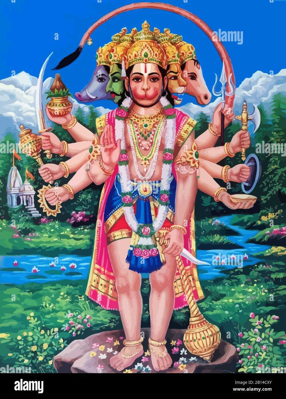 Hanuman hindu ape monkey god hi-res stock photography and images - Alamy