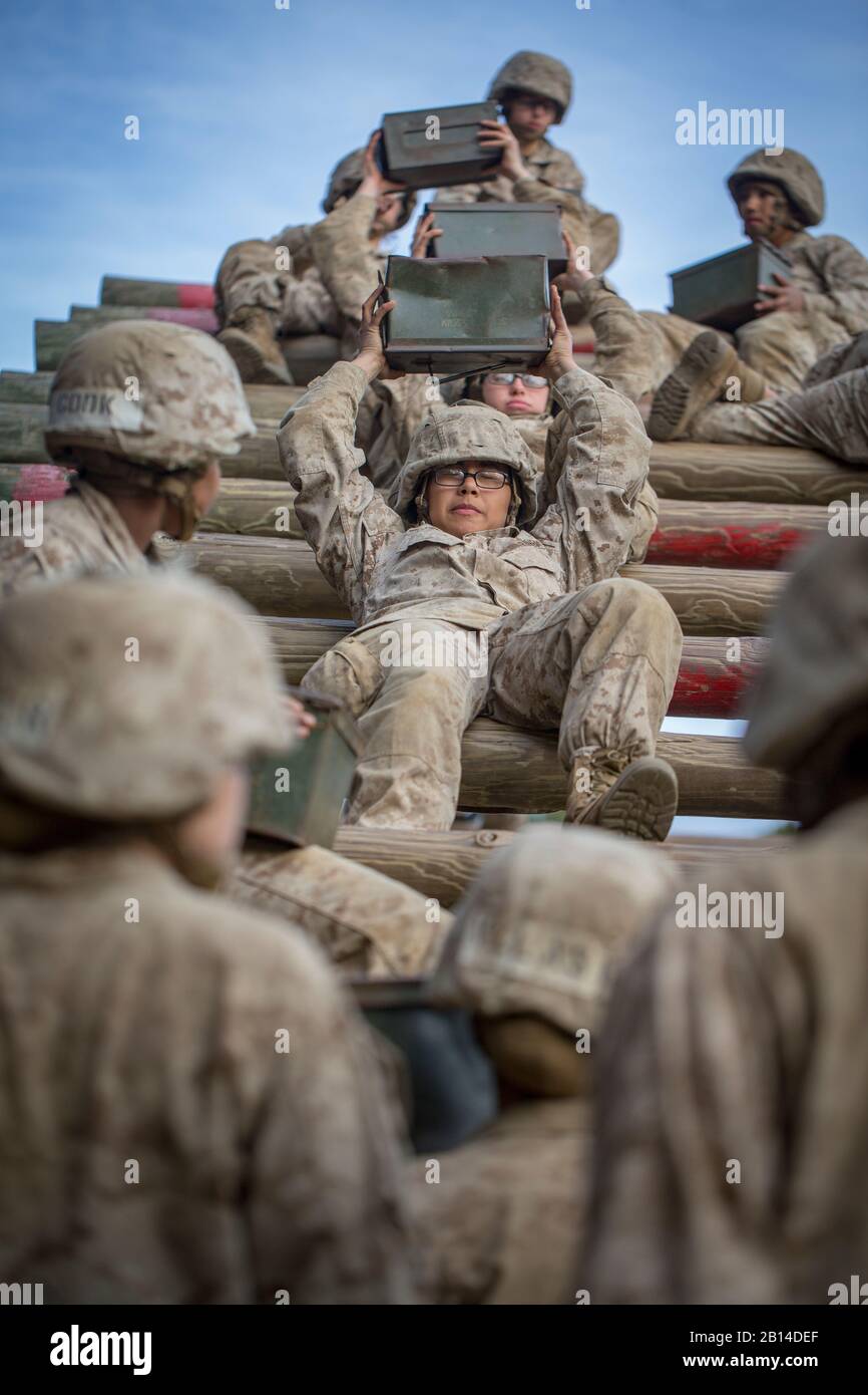 U S Marine Corps Recruit Platoon High Resolution Stock Photography and ...