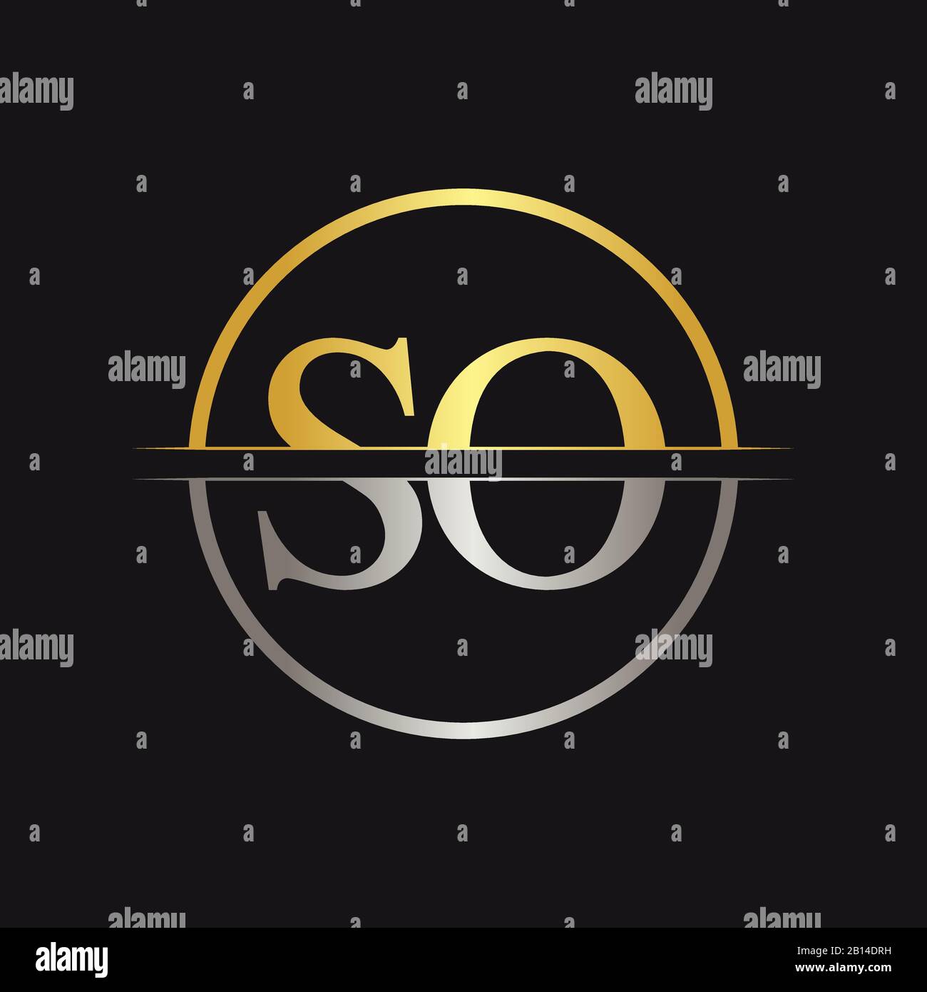 Initial Letter SO Logo Design Vector Template. SO Letter Logo Design ...
