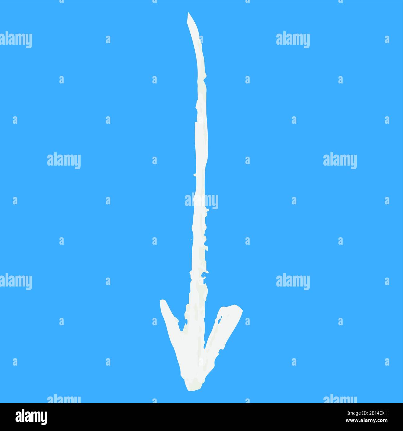 This is a illustration of Variation of handwritten vertical brush line ...