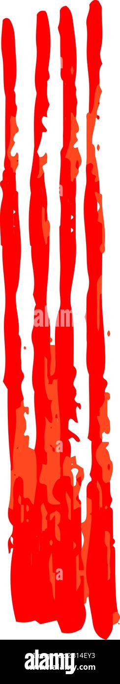 This is a illustration of Variation of handwritten vertical brush line ...