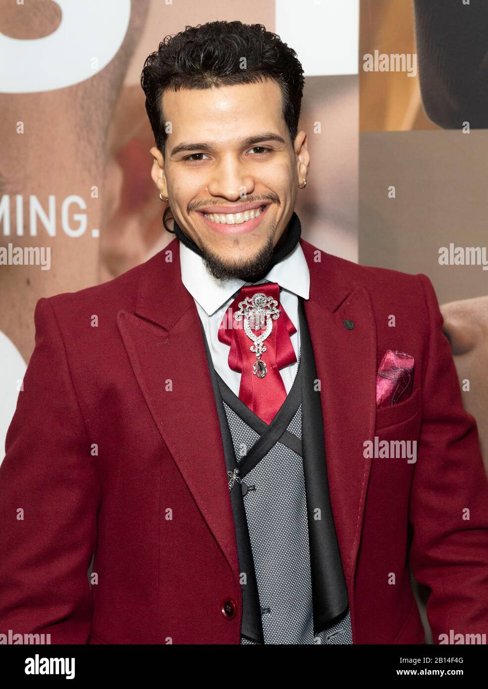 New York, NY - February 20, 2020: Roman Cruz as Luis attends the "West ...