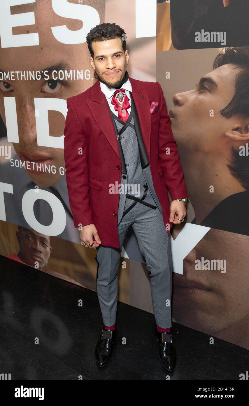 New York, NY - February 20, 2020: Roman Cruz as Luis attends the "West ...