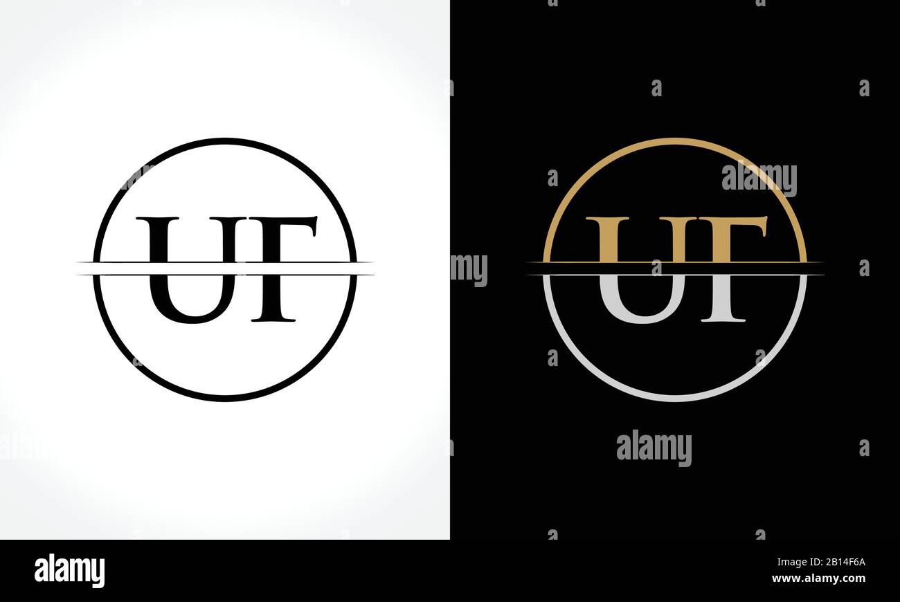 Initial Letter UF Logo Design Vector Template. UF Letter Logo Design ...