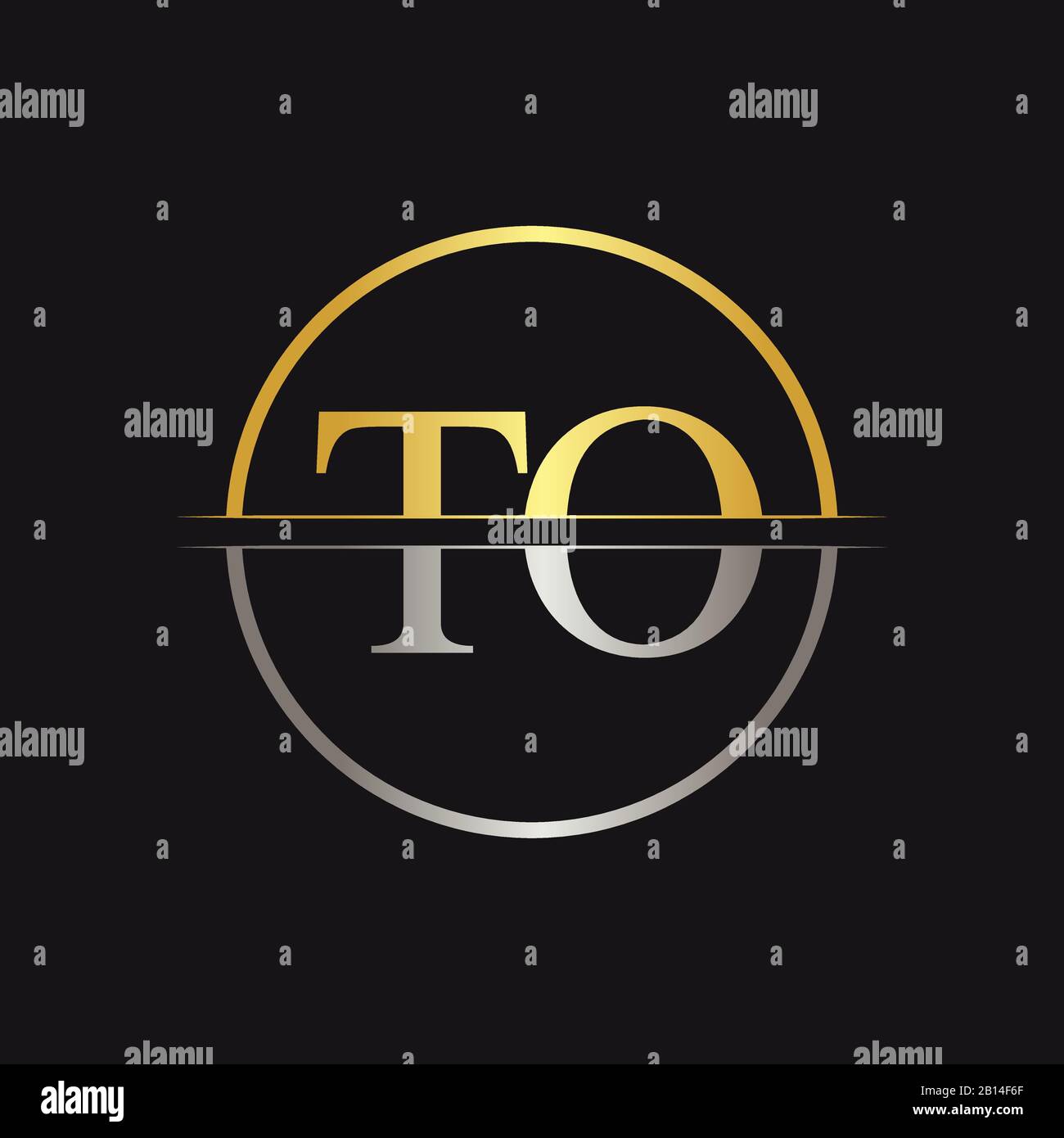 Initial Letter TO Logo Design Vector Template. Linked Typography TO ...