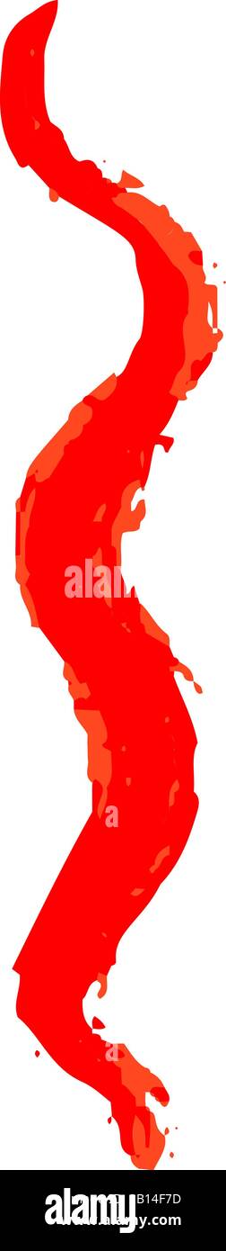This is a illustration of Variation of handwritten vertical brush line ...