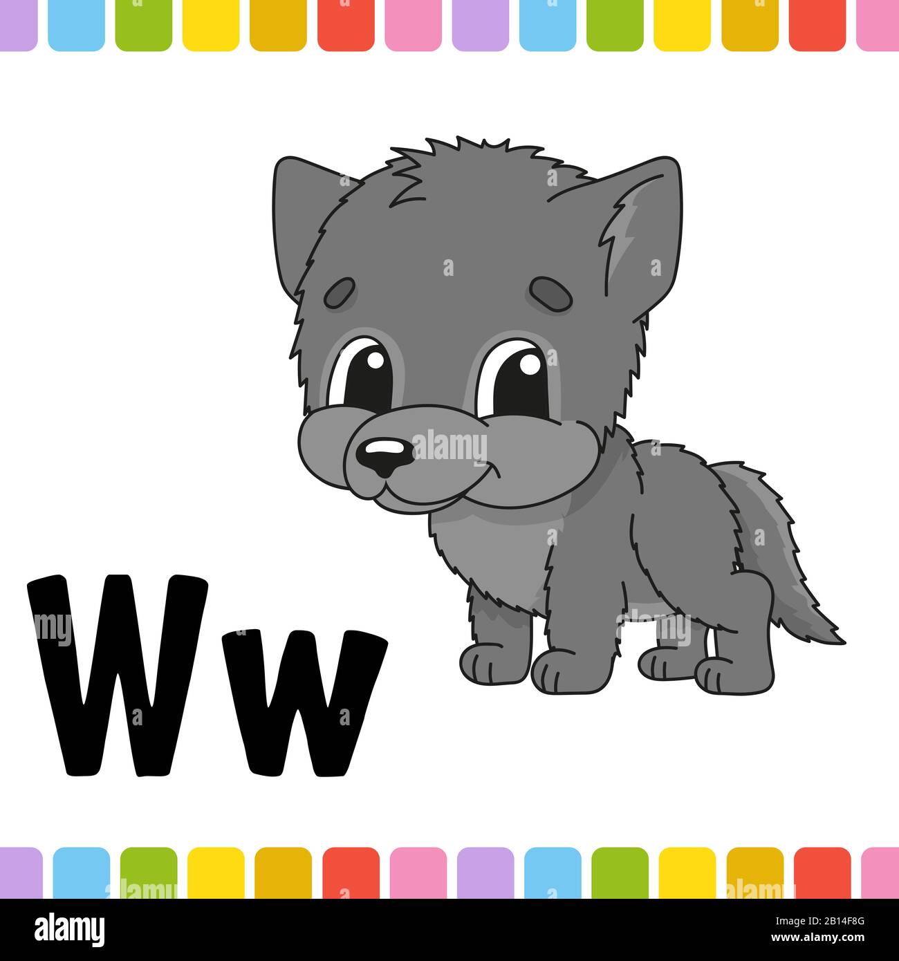 Animal alphabet. Zoo ABC. Cartoon cute animals isolated on white ...