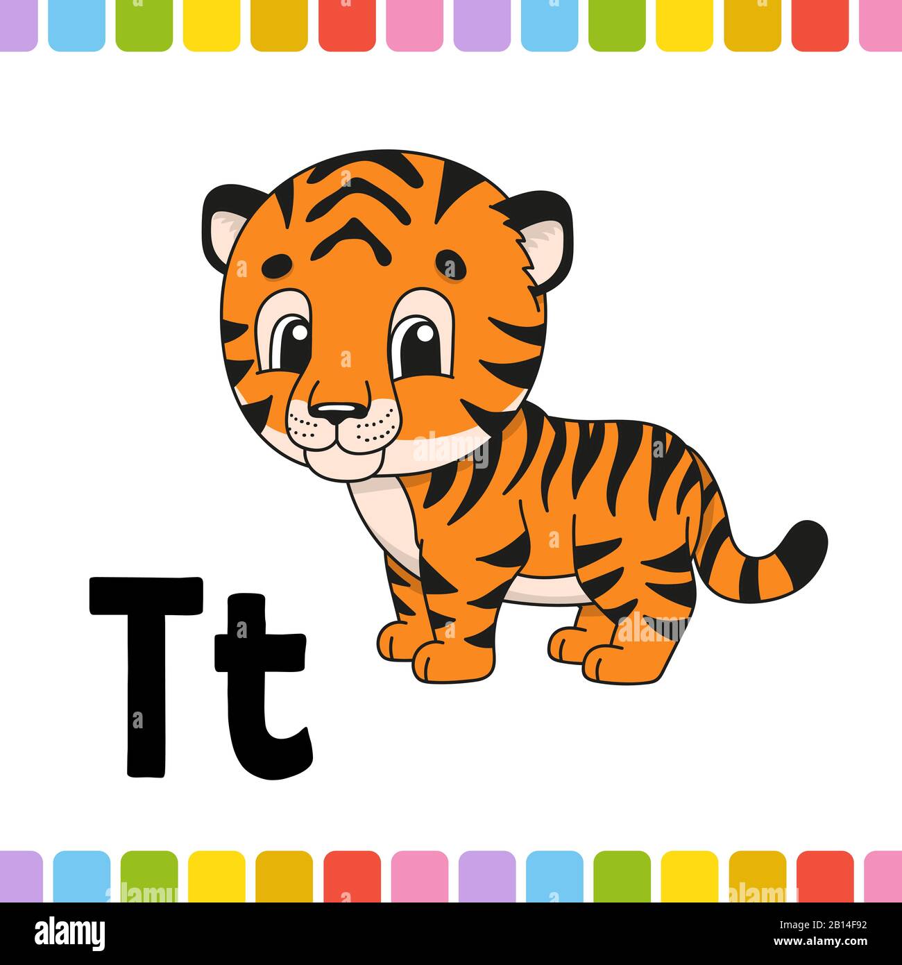 Animal alphabet. Zoo ABC. Cartoon cute animals isolated on white ...