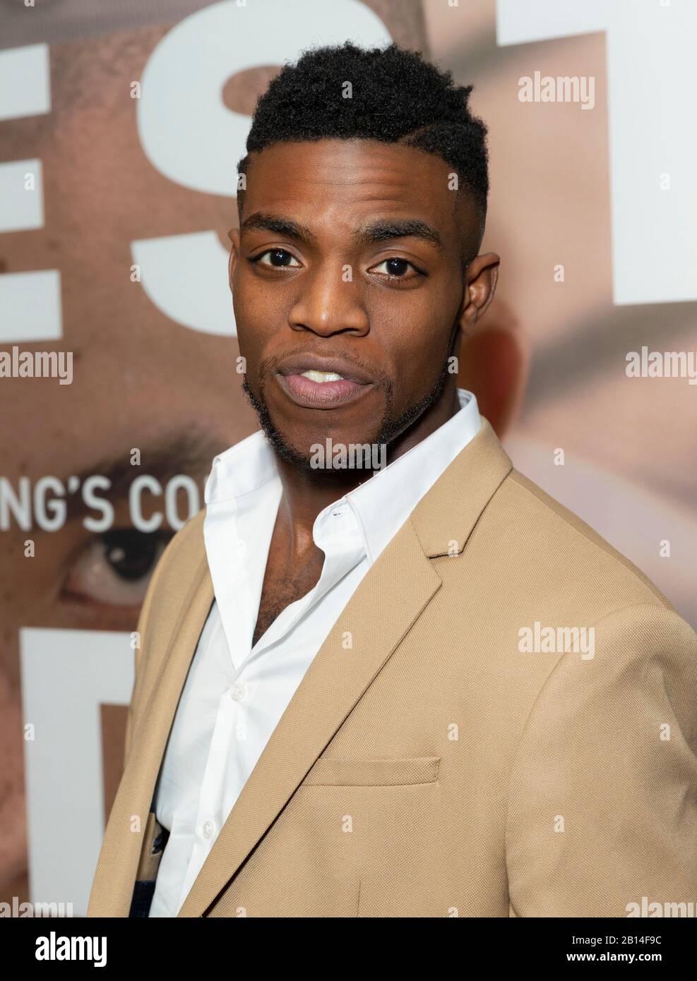 New York, NY - February 20, 2020: Elijah A. Carter as Action attends ...