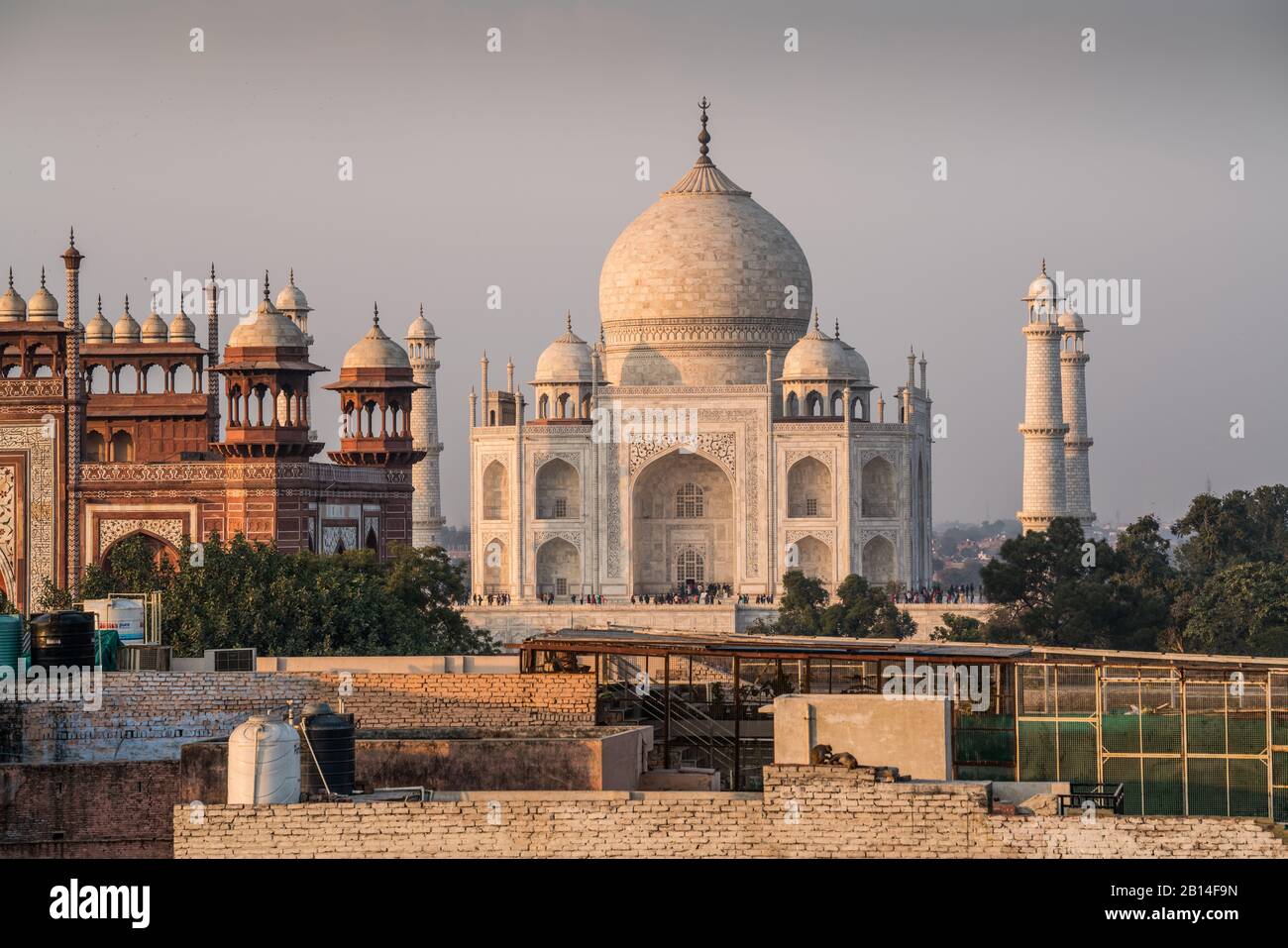General view of the Taj Mahal, Agra, India, Asia Stock Photo - Alamy