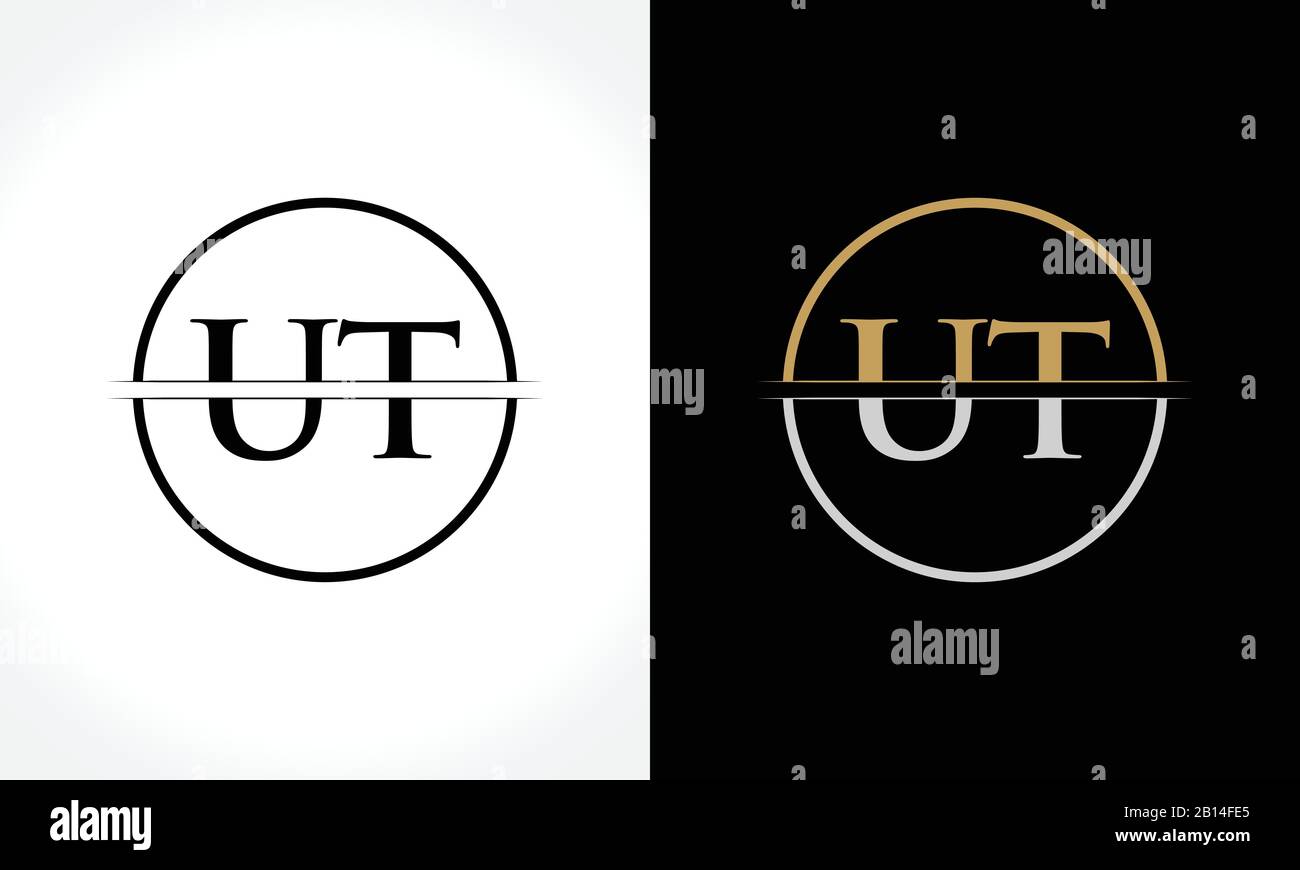 Initial Letter UT Logo Design Vector Template. UT Letter Logo Design ...