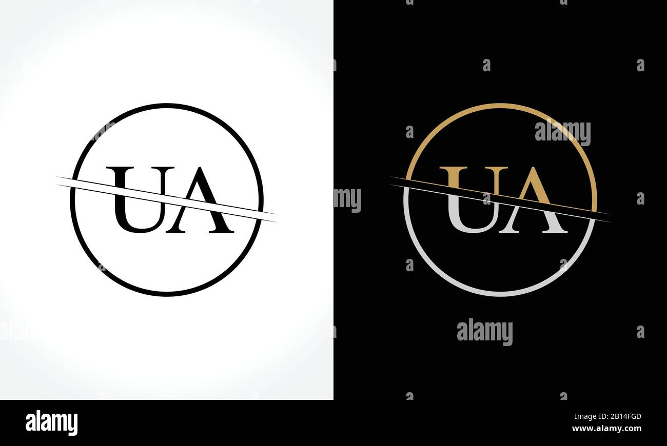 Initial Letter UA Logo Design Vector Template. UA Letter Logo Design ...