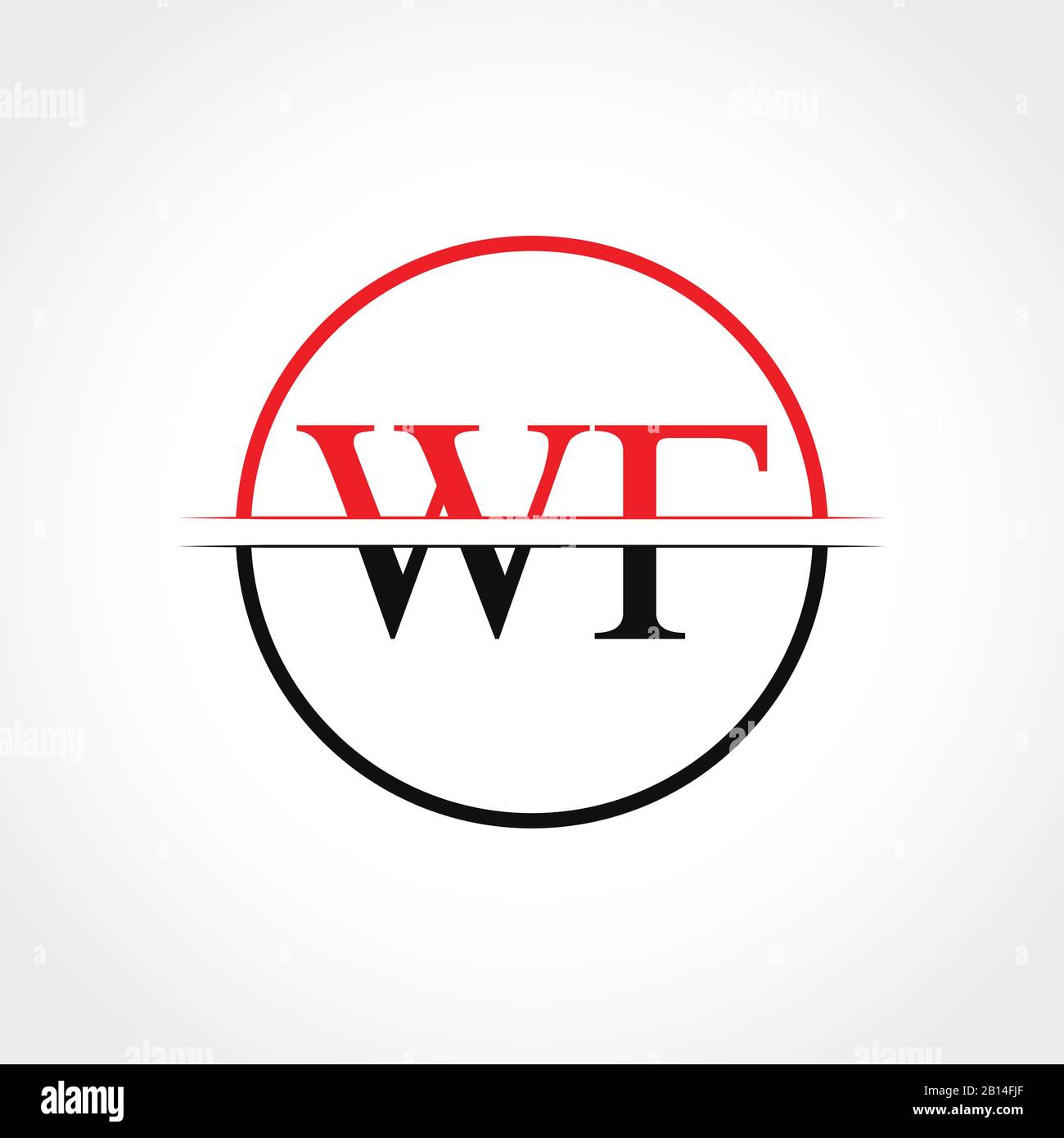 Initial WF Letter Linked Logo. Creative Letter WF Logo Design Vector ...