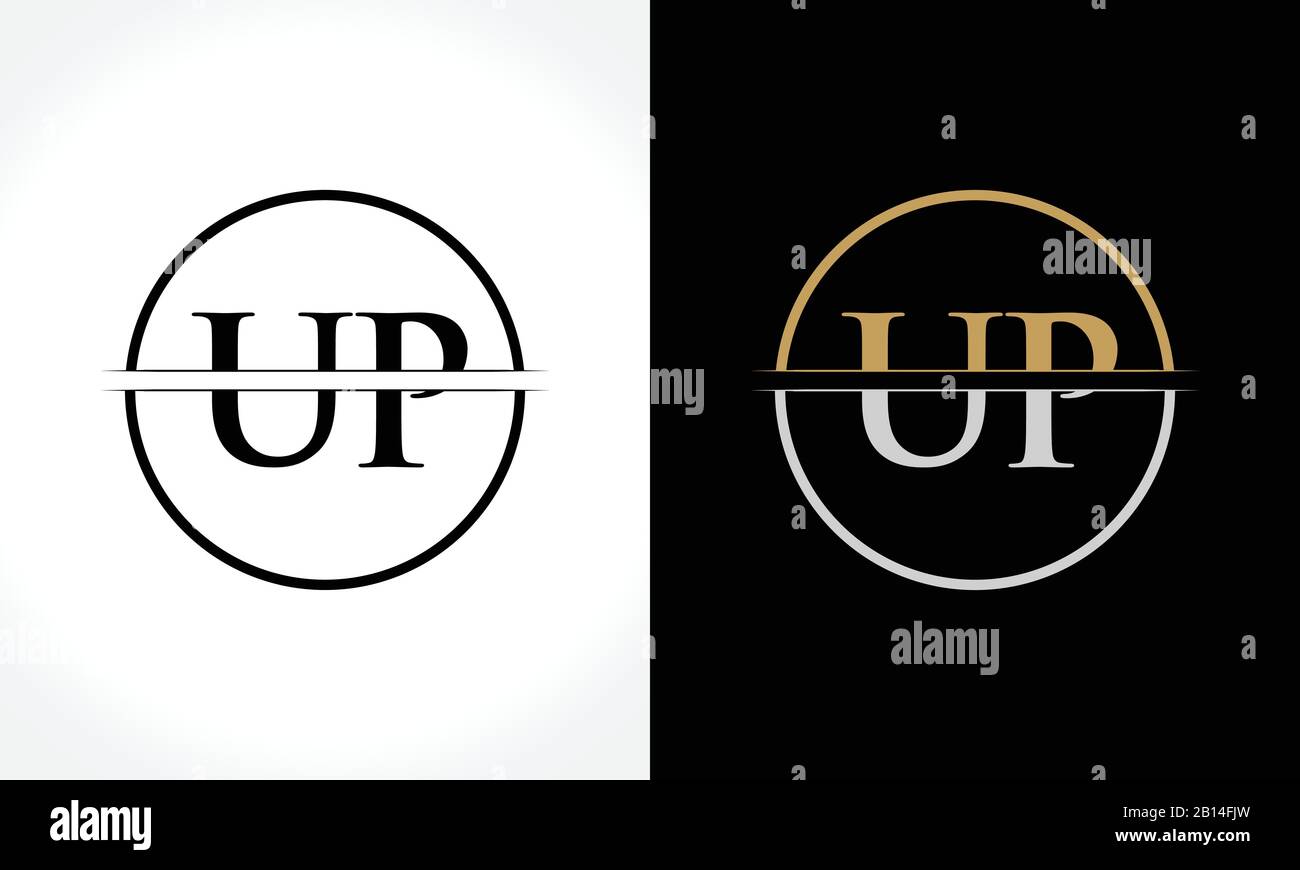 Initial Letter UP Logo Design Vector Template. UP Letter Logo Design ...