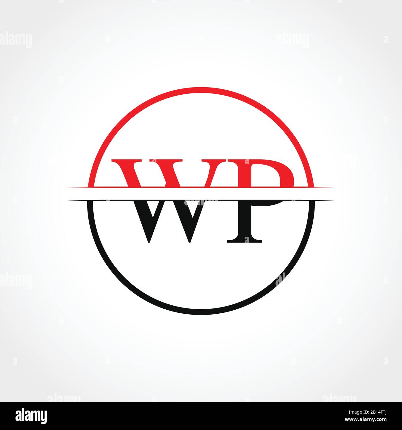 Initial WP Letter Linked Logo. Creative Letter WP Logo Design Vector ...