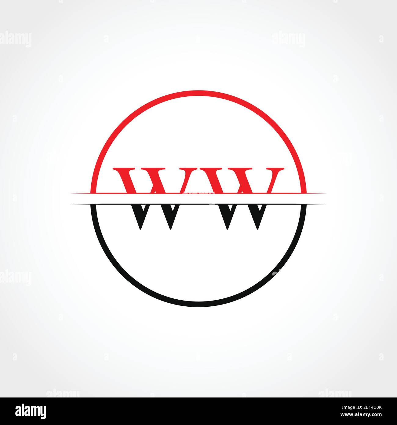 Letter ww vector vectors hi-res stock photography and images - Alamy
