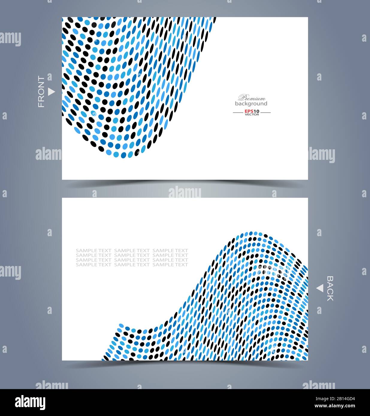 Elegant business card design template for creative design tasks Stock ...