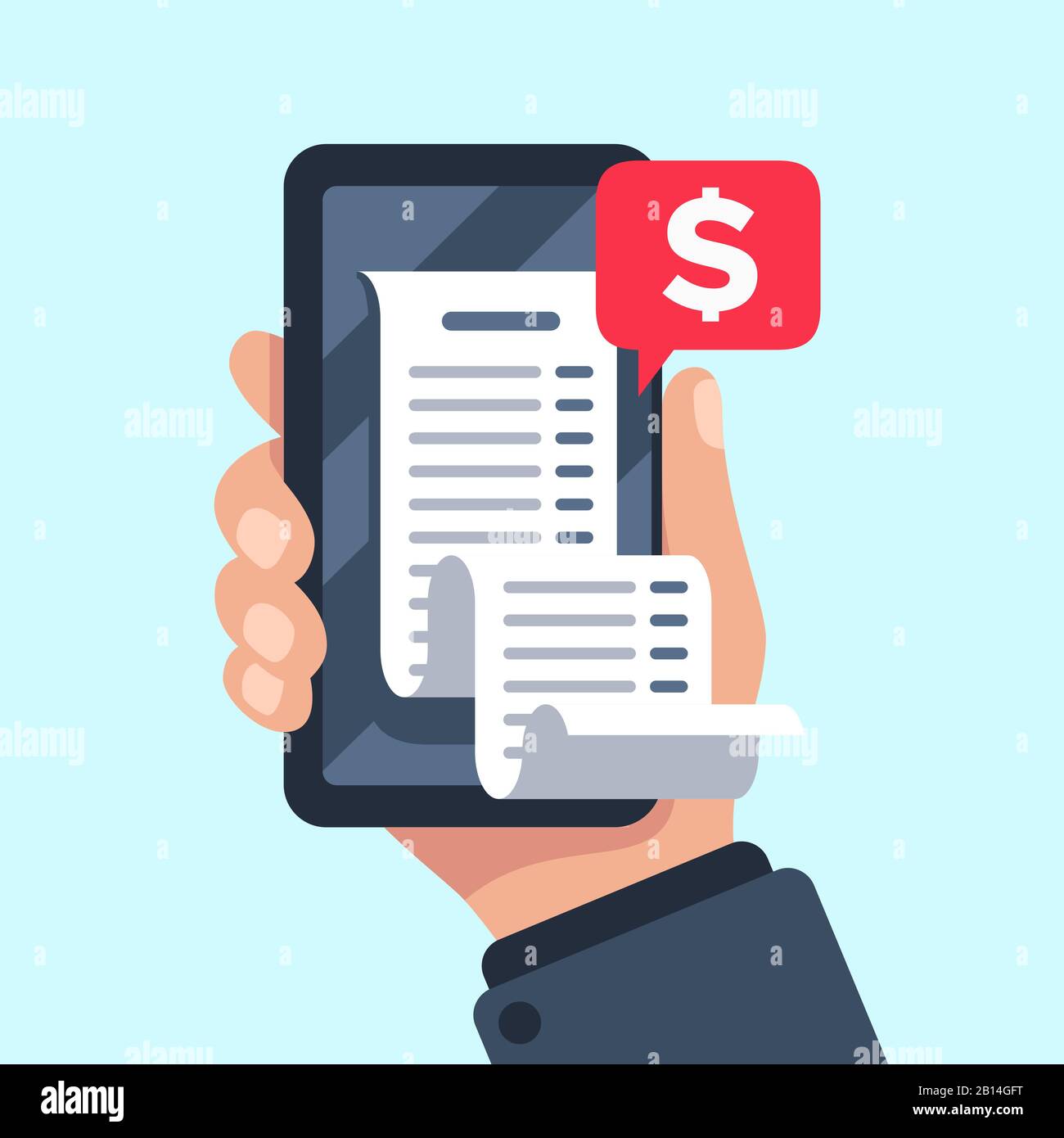 Cellphone bill Stock Vector Images - Alamy