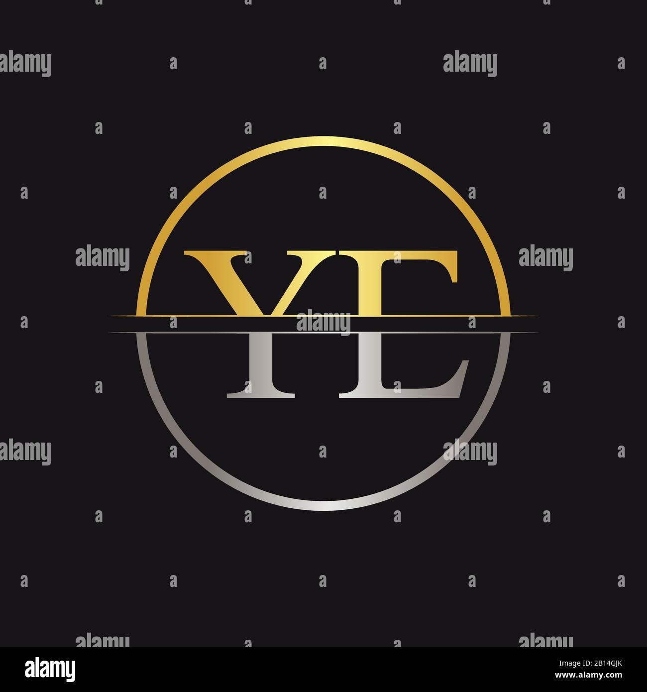 Initial YE Logo Design Vector Template. Creative Letter YE Business ...