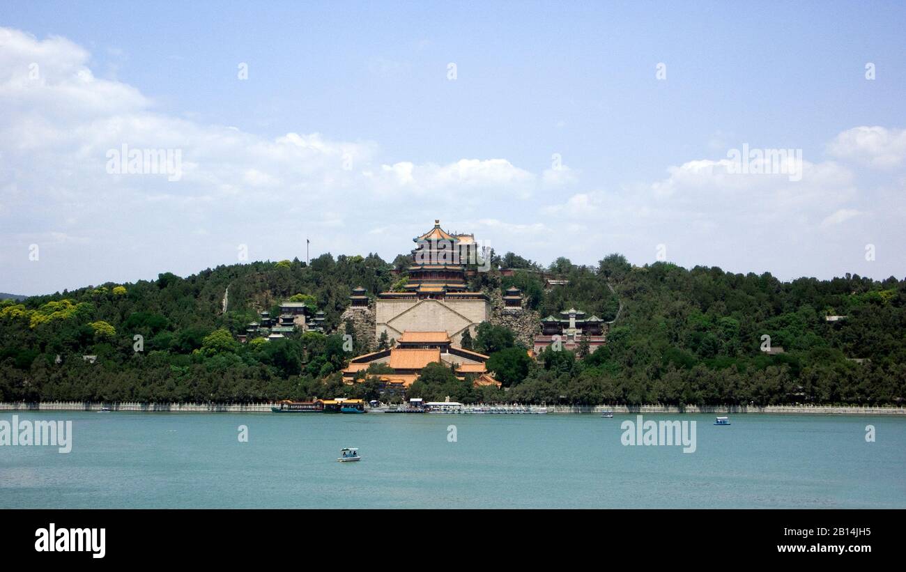 Summer Palace in Beijing, China, the imperial gardens of the Qing ...